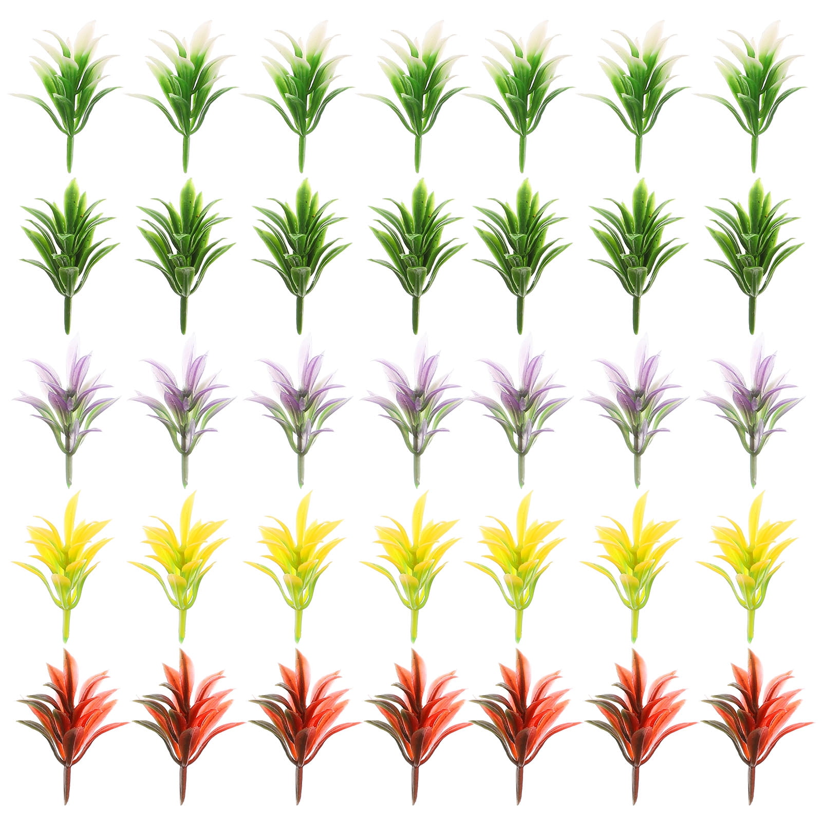 WORGEOUS 50pcs Diy Artificial Plant Plant Grass Tuft Miniature Shrubs ...