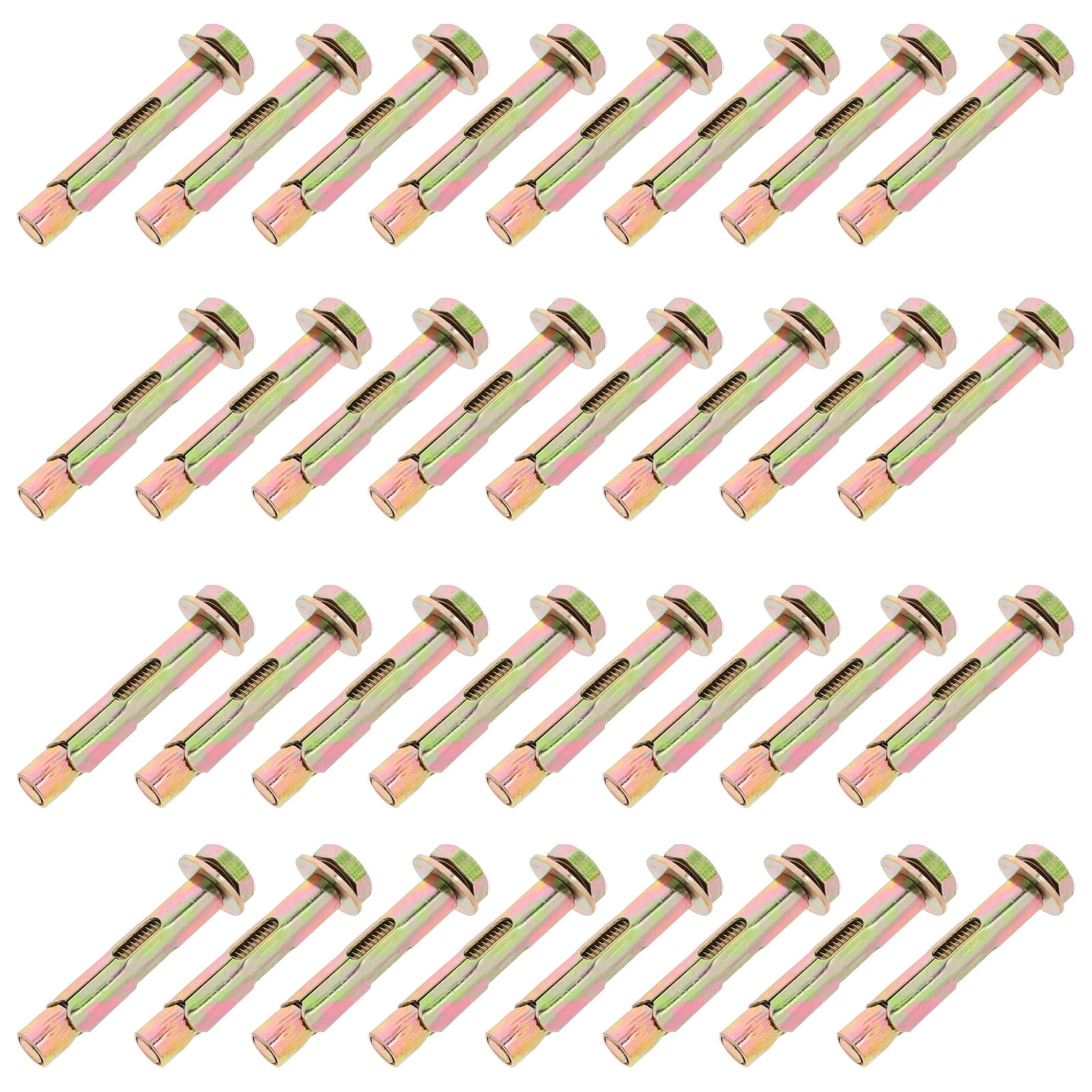 WORGEOUS 50pcs Heavy Duty Hex Expansion Bolts For Concrete Walls M8 ...