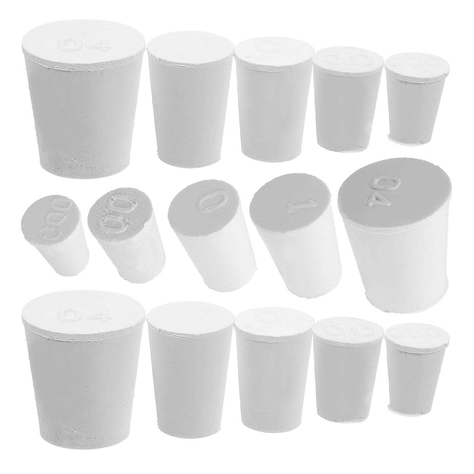 WORGEOUS 50pcs Lab Rubber Stoppers Laboratory Rubber Sealing Stoppers ...