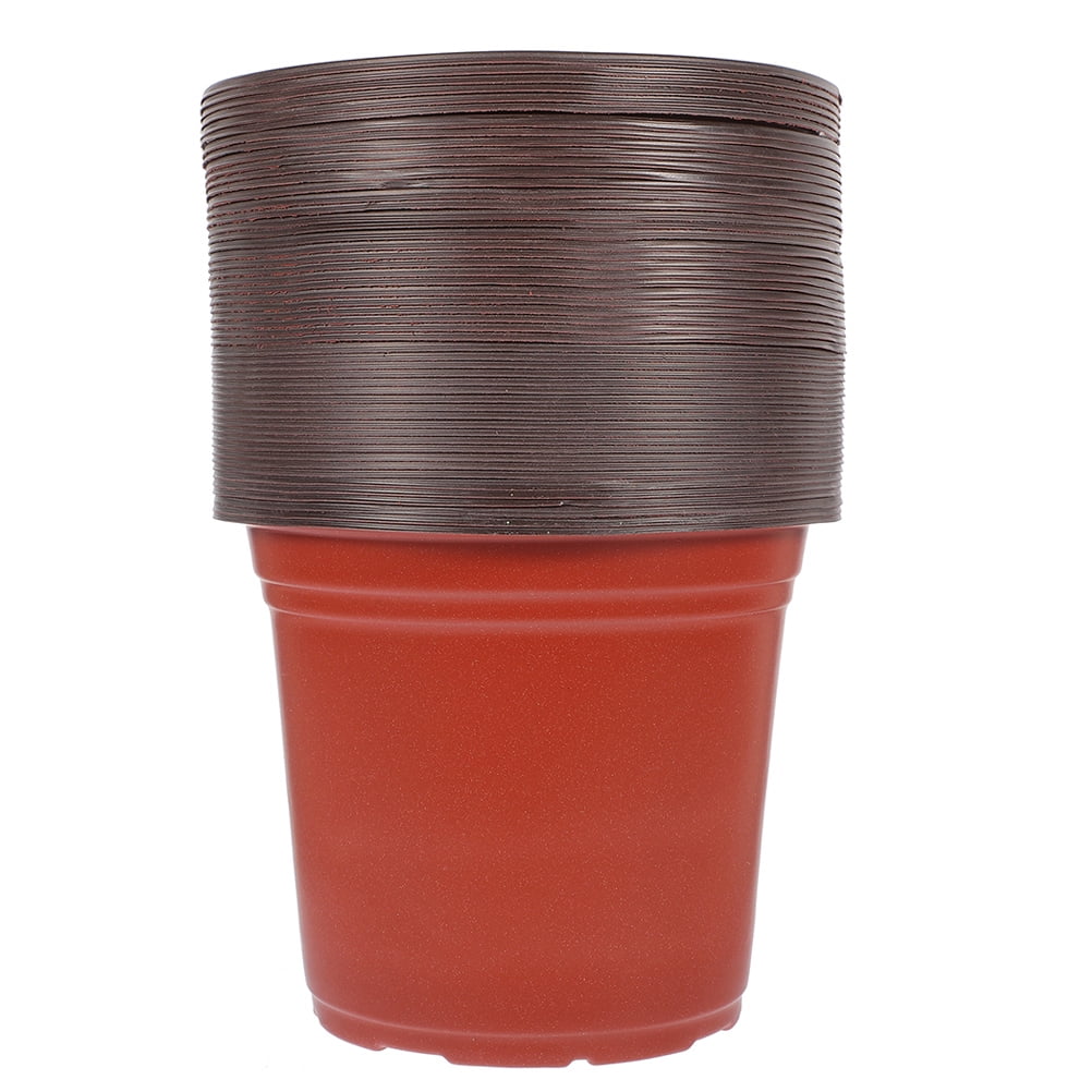 WORGEOUS 50pcs Multi-functional Plant Nursery Pot Plastic Gardening ...