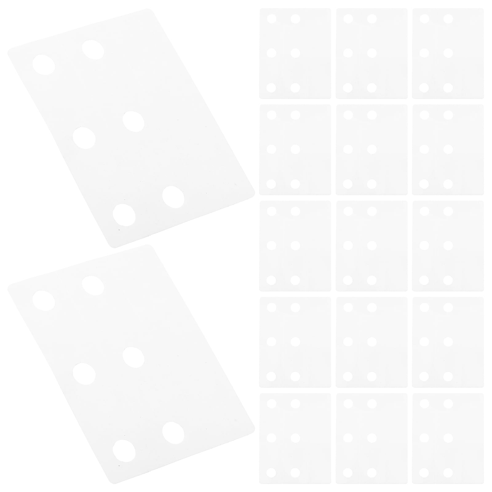 WORGEOUS 50pcs White Hole Reinforcement Stickers Round 6- Holes Self ...