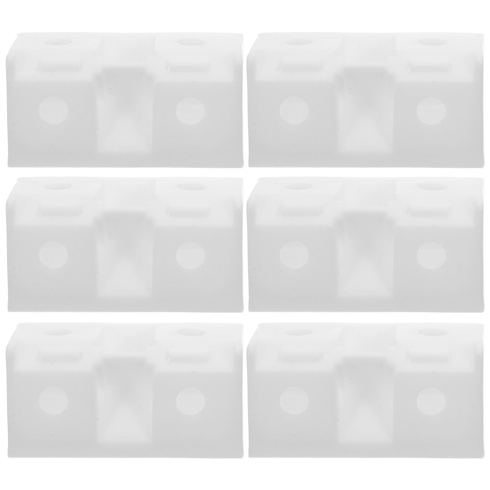 WORGEOUS 50pcs reliable 90 Degree Plastic L Brackets Cabinet Shelf ...