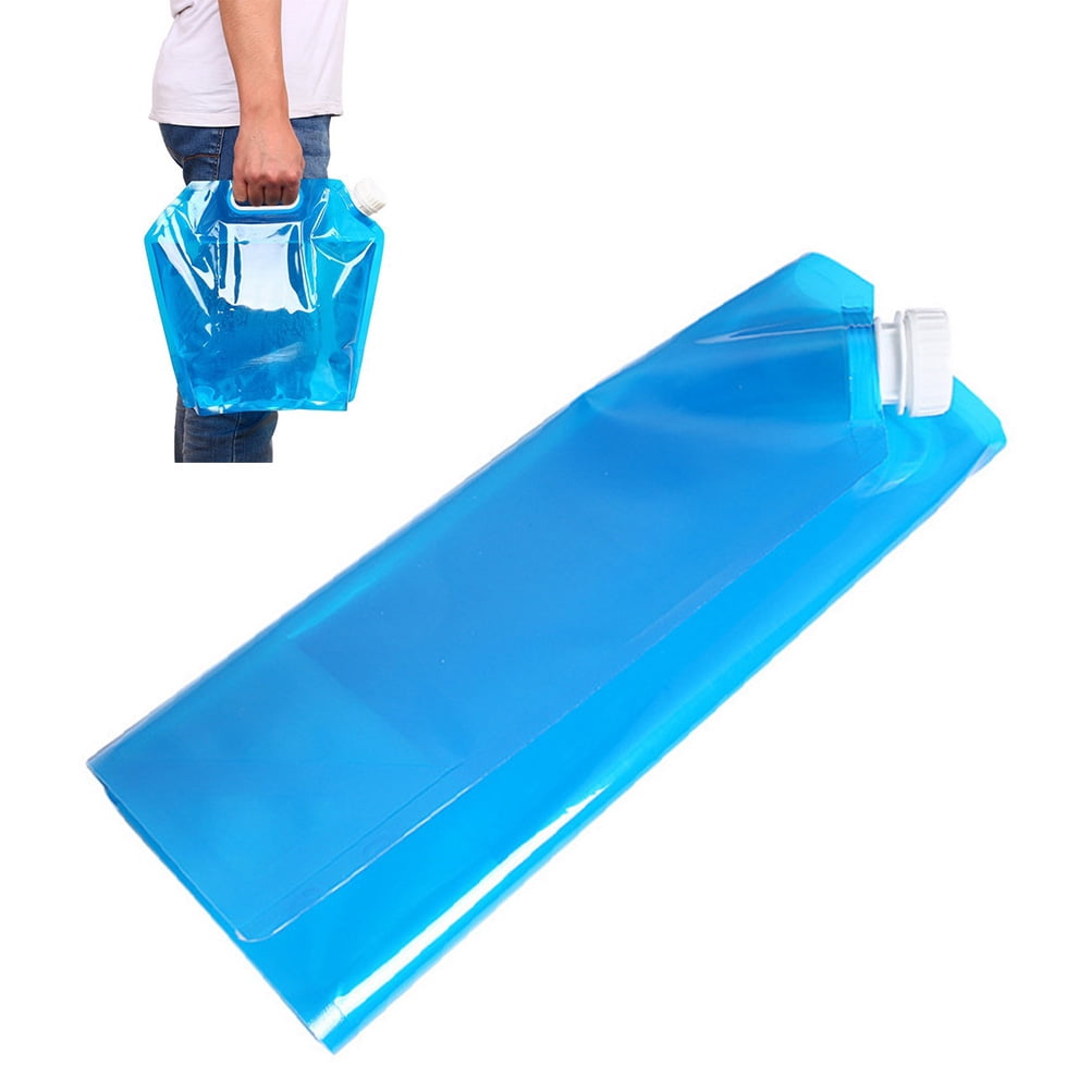 GETAJGHSD Folding Water Storage Bag Blue Water Container For Camping ...