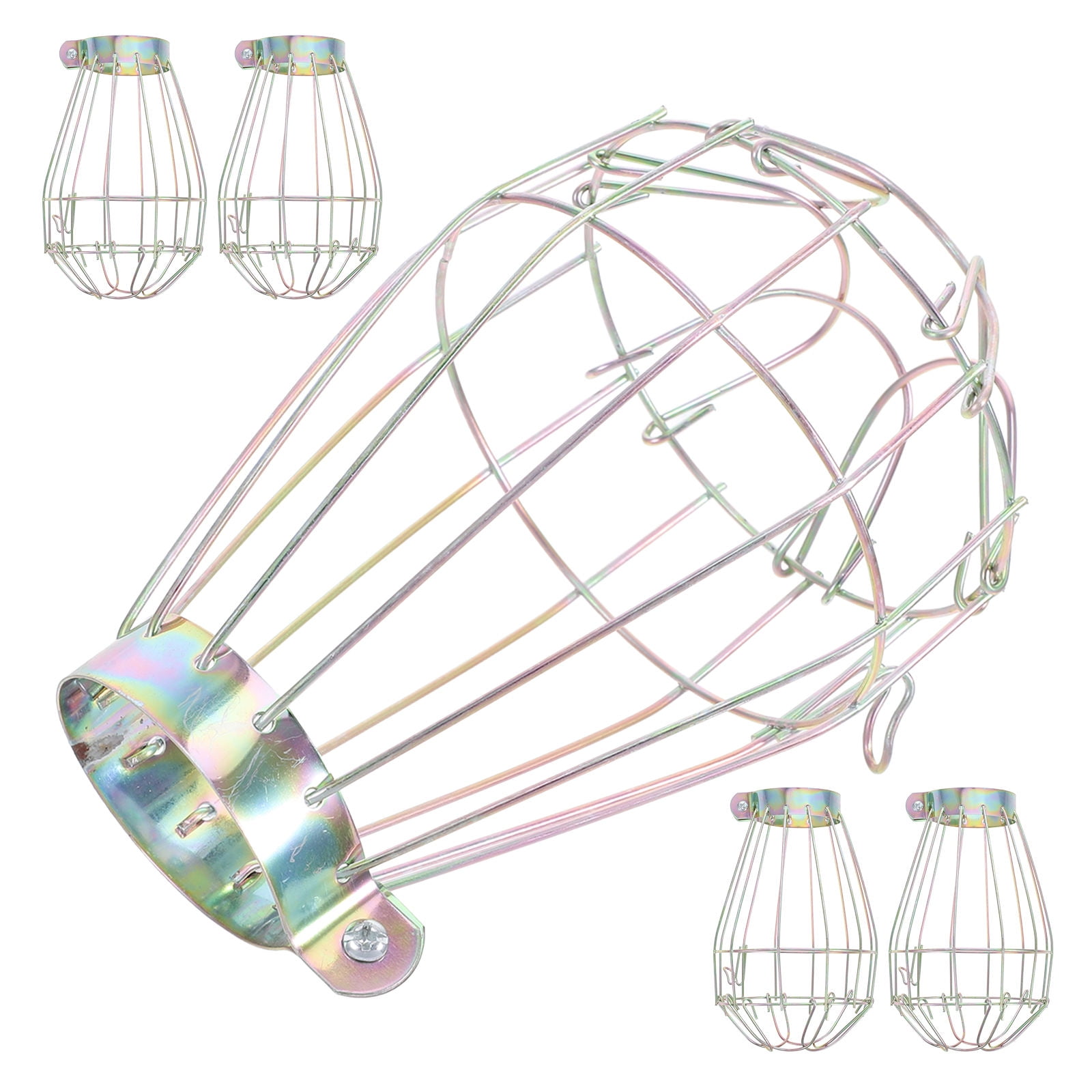 WORGEOUS 5Pcs Iron Lampshade Cage Prevents Bulb Damage and Extends ...