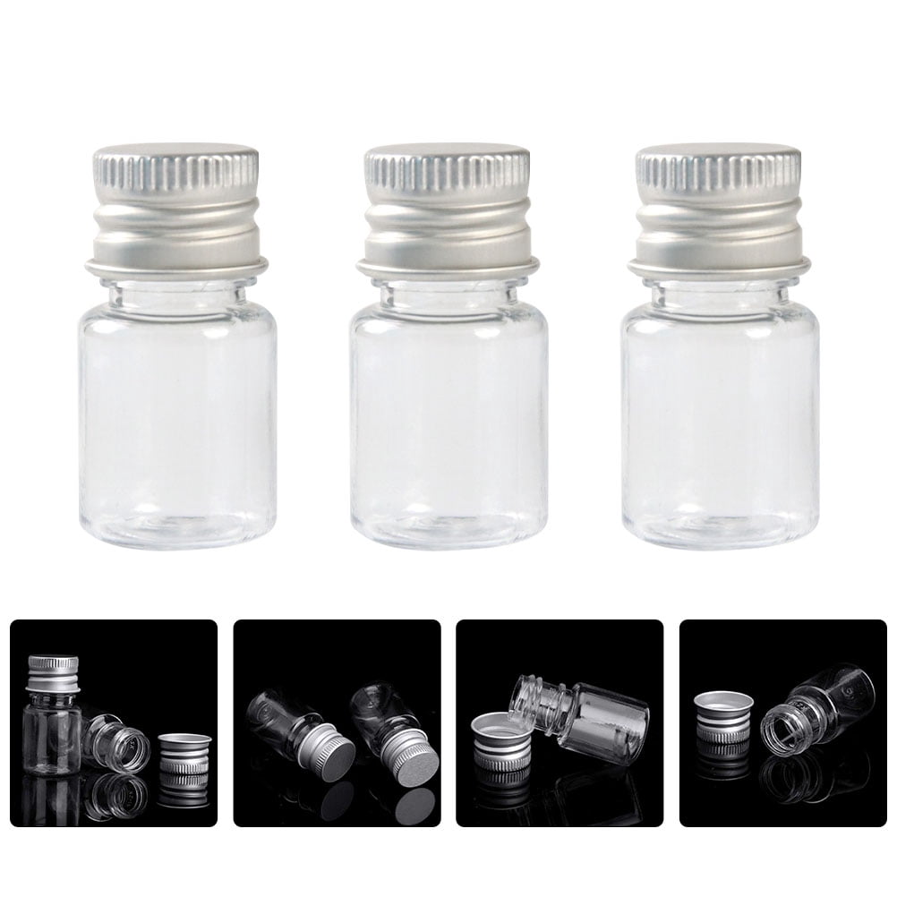 WORGEOUS Transparent Viewing Plastic Bottles 5Pcs 4.30X2.15X2.15CM ...