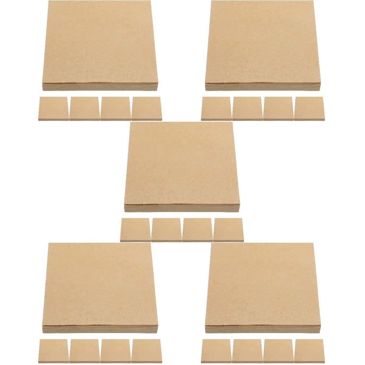 WORGEOUS 5pcs 5 Books Memo Notepads Tear-off Note Pads Adhesive ...
