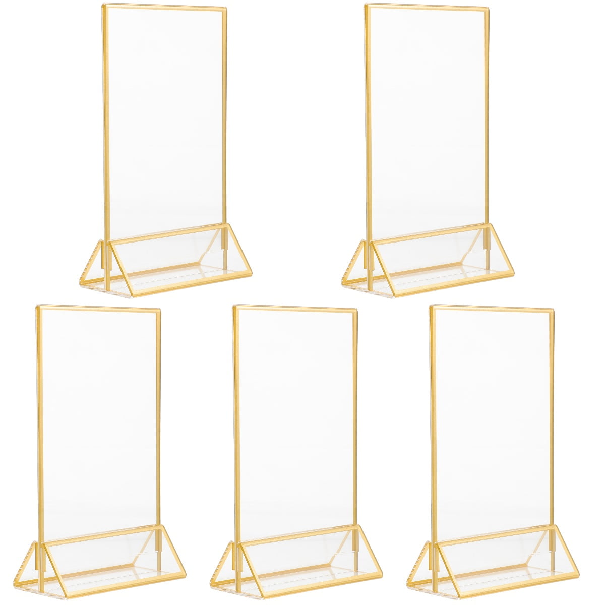 WORGEOUS 5pcs Acrylic Poster Stand Desktop Menu Storage Stand ...