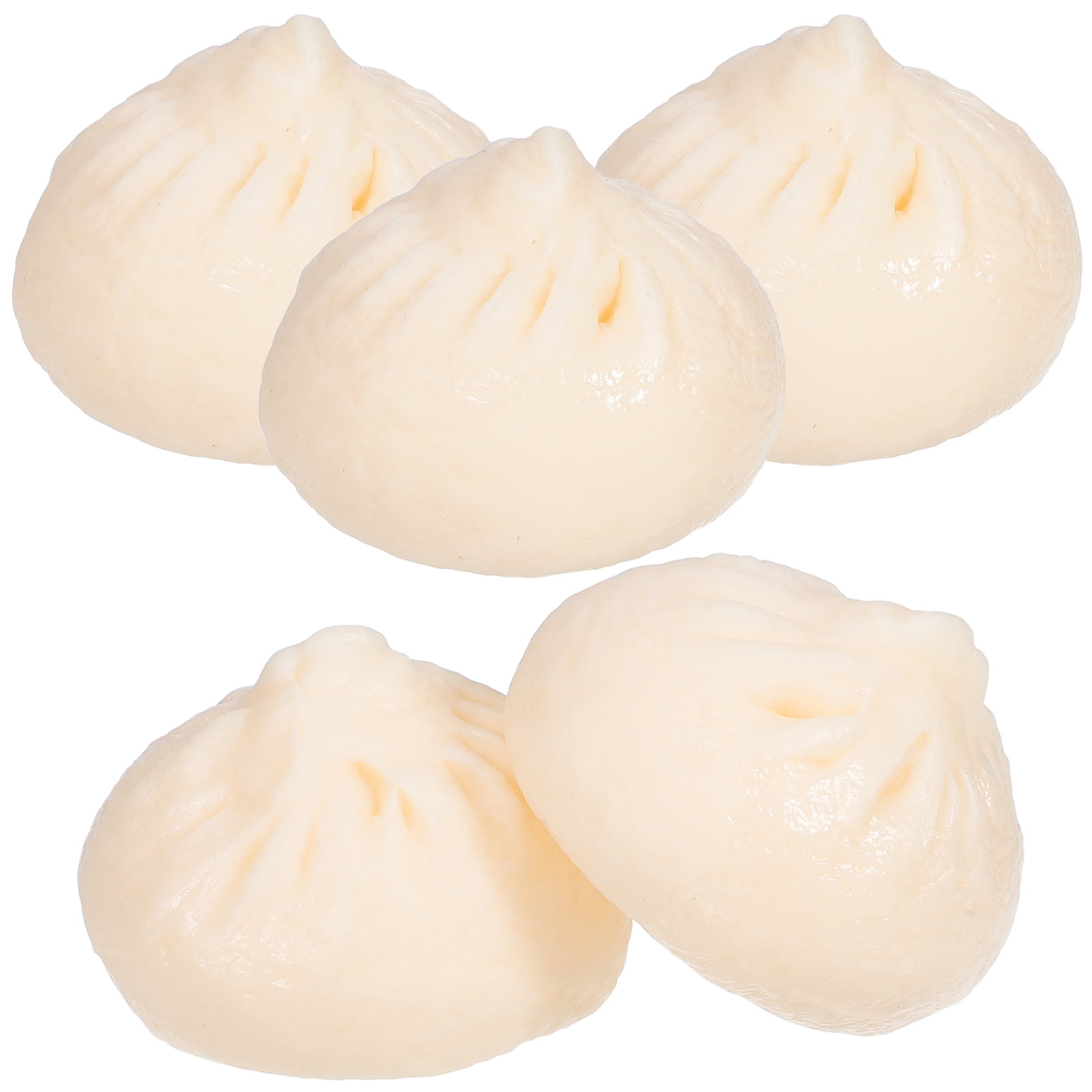 WORGEOUS 5pcs Artificial Steamed Bun Food Model Steamed Stuffed Bun ...