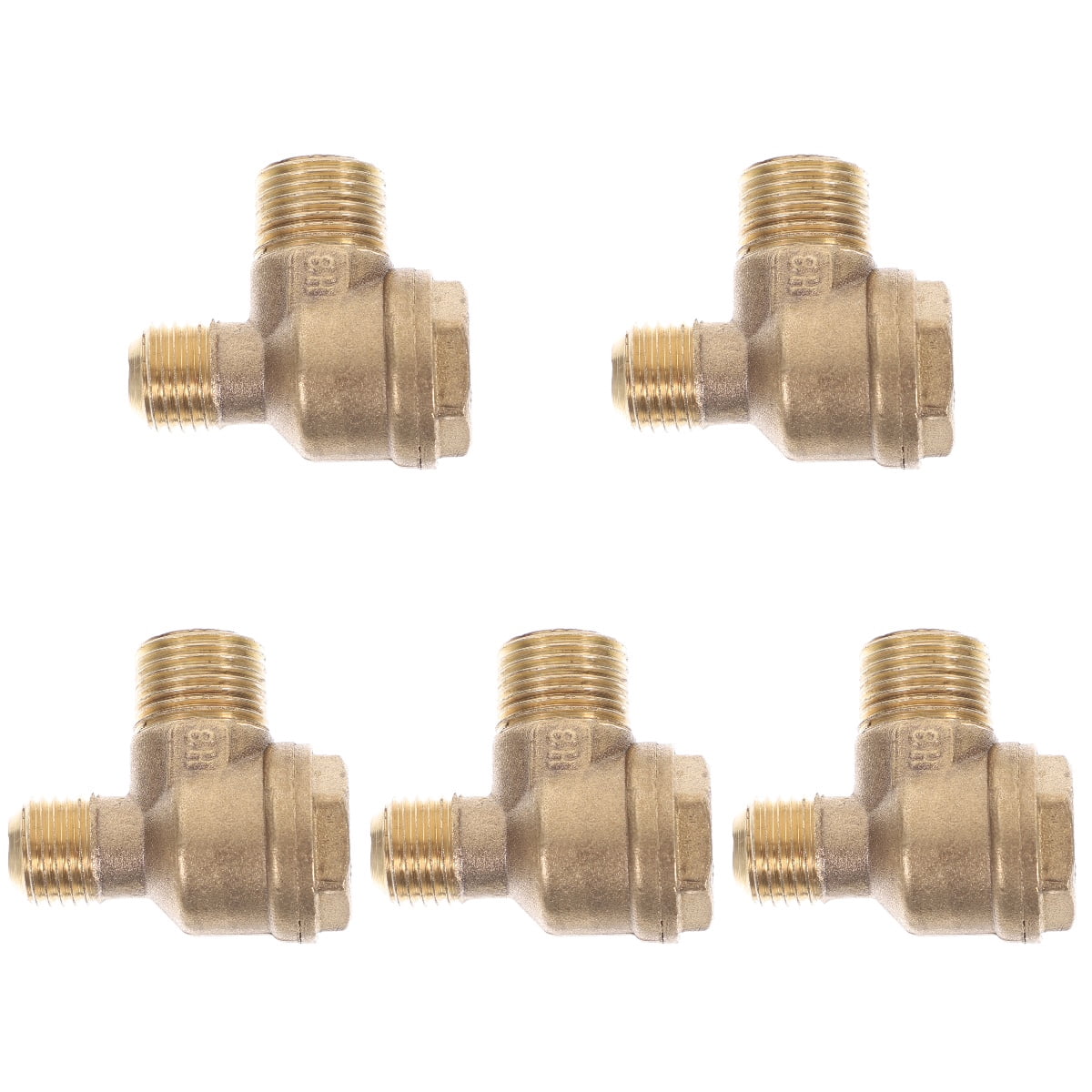 WORGEOUS 5pcs Brass Air Compressor Check Valves Tube Connector Tool ...