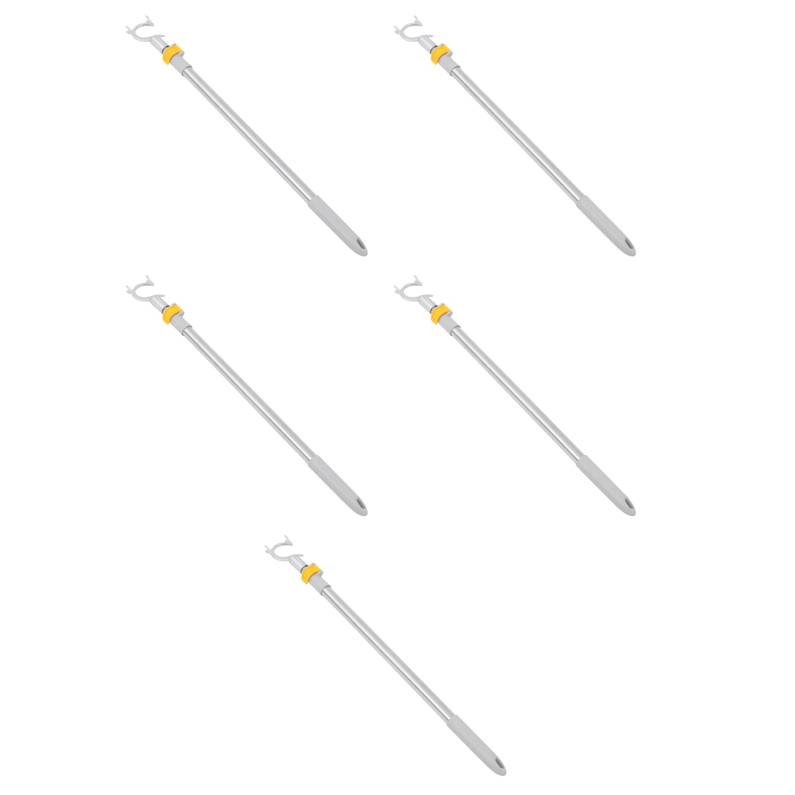 WORGEOUS 5pcs Clothes Reach Stick Clothes Hanger Reaching Rod ...