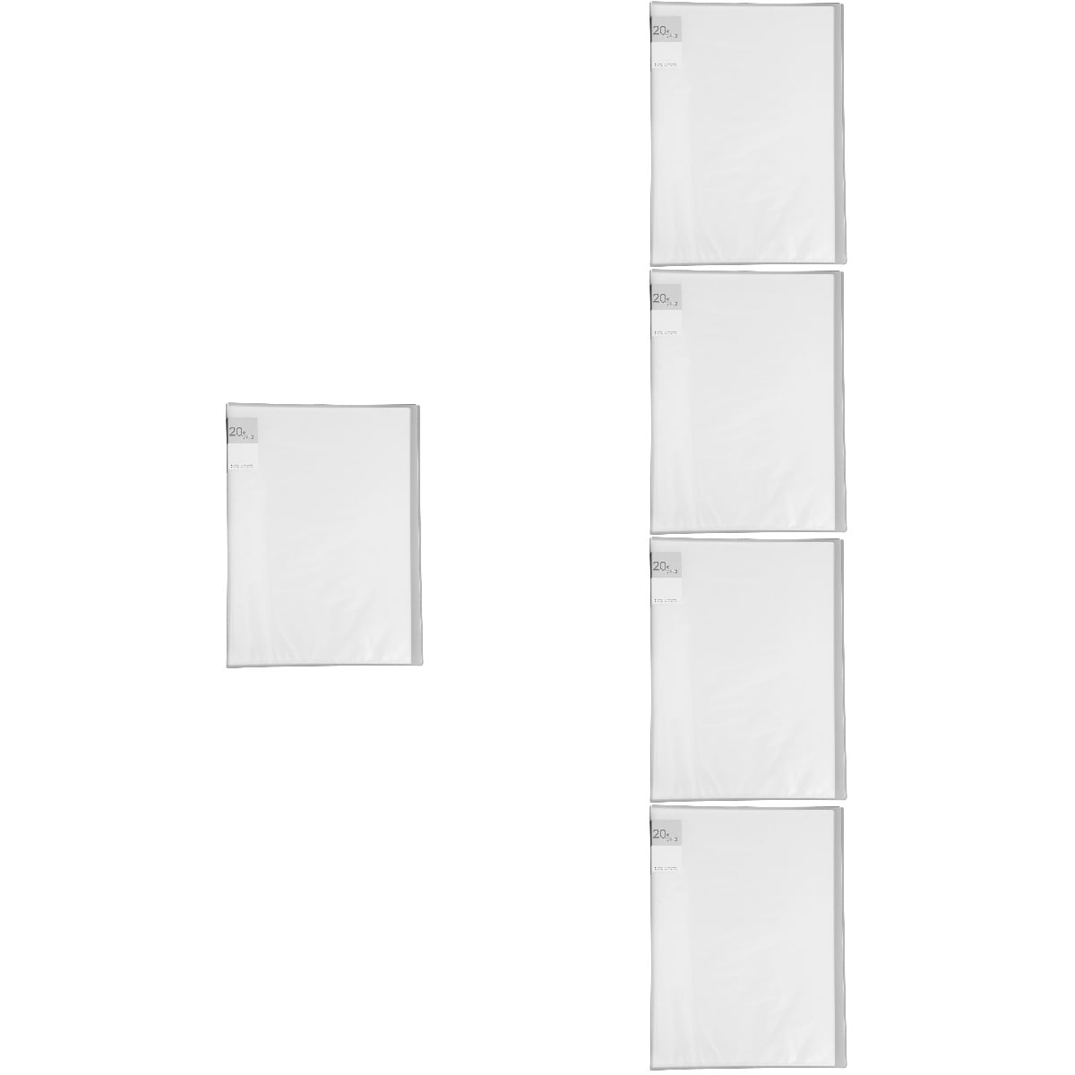 WORGEOUS 5pcs Display Folder File Organizer Practical File Folder ...