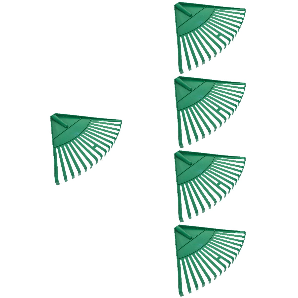 WORGEOUS 5pcs Garden Pine Needle Rake Portable Plastic Lawn Rake Garden ...