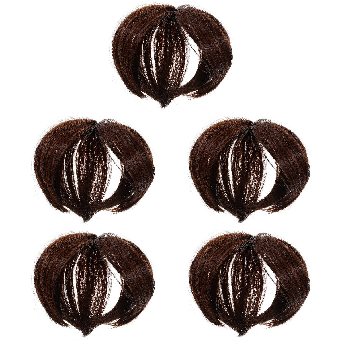 WORGEOUS 5pcs Hair Piece Clip On Topper Thinning Hair Women Fiber ...