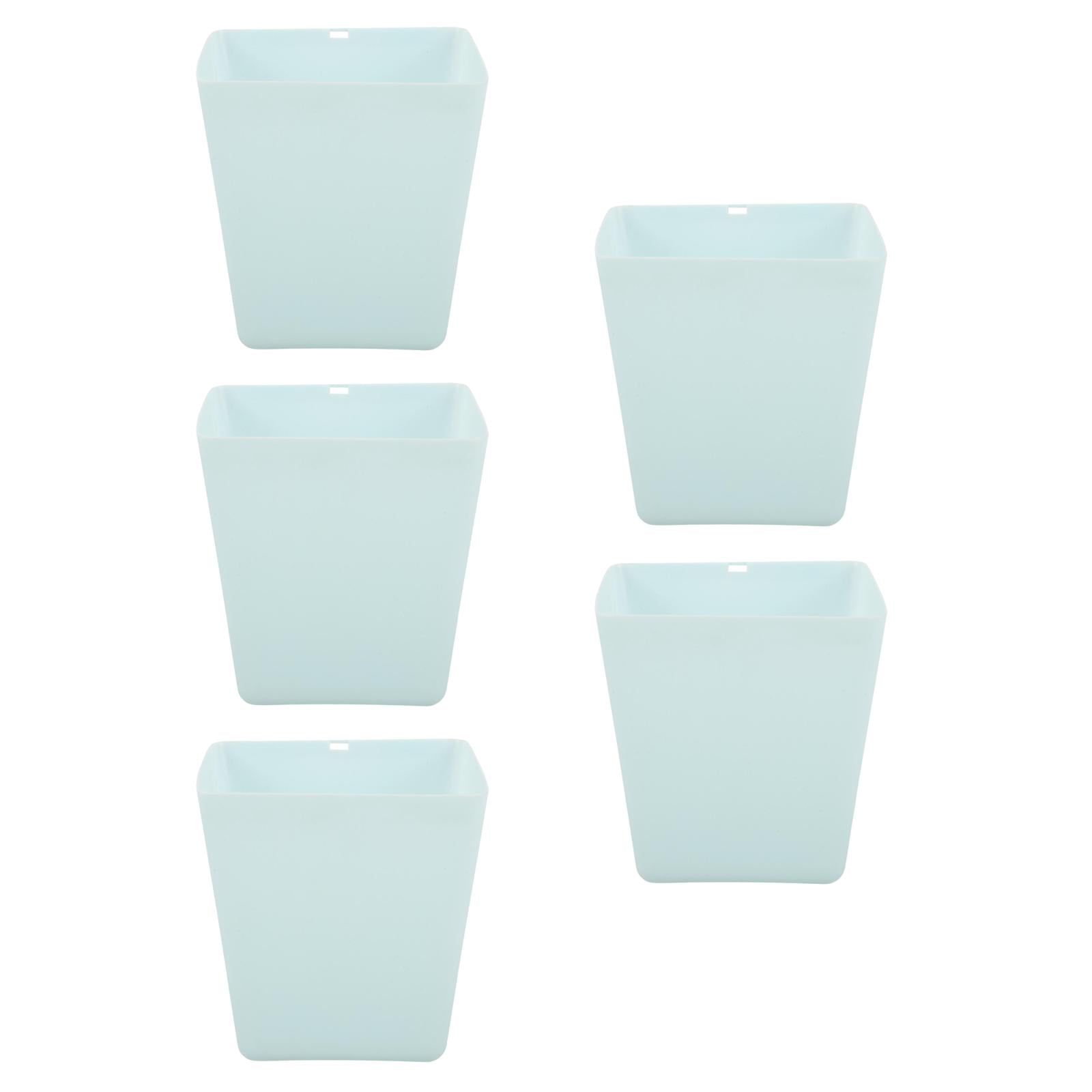 WORGEOUS 5pcs Hanging Cup Holders Kitchen Organizer Bins Wall Mounted ...