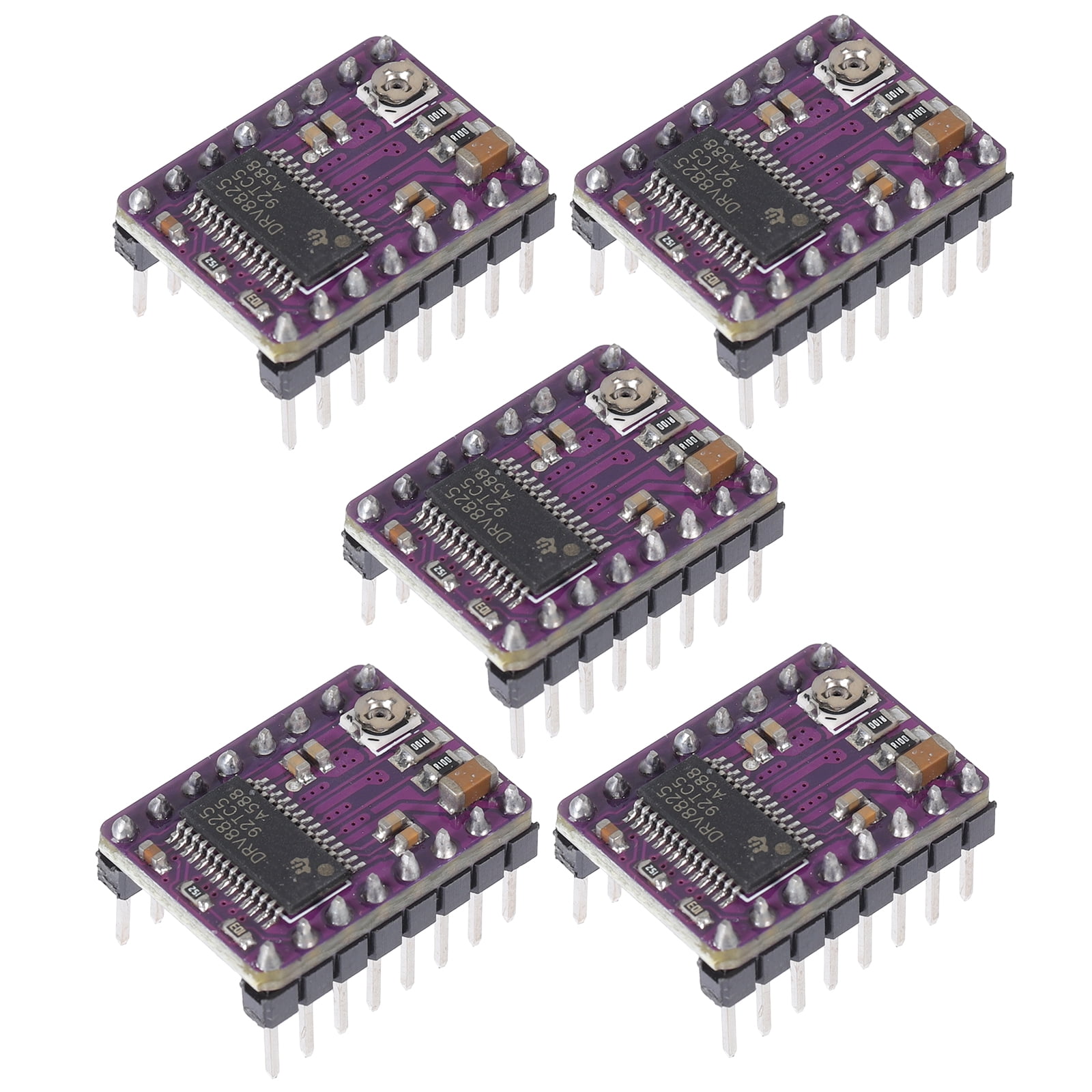 WORGEOUS 5pcs Heat Sink Driver Module Stepper Motor Driver 3D Printer ...