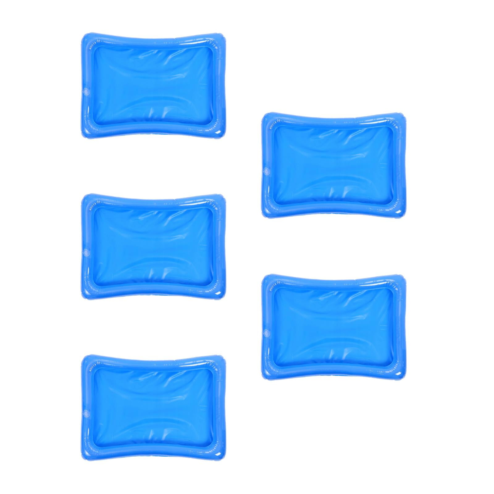 WORGEOUS 5pcs Inflatable Tray Ice Serving Bar 18.8x16.5 Inch ...