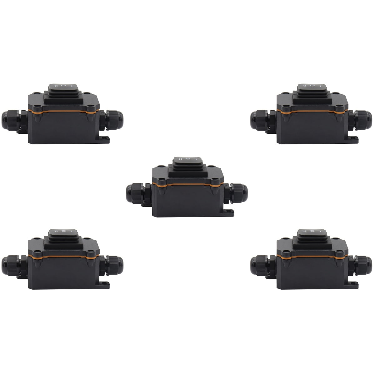 WORGEOUS 5pcs Junction Box With 3-gear Waterproof Electrical Box For ...