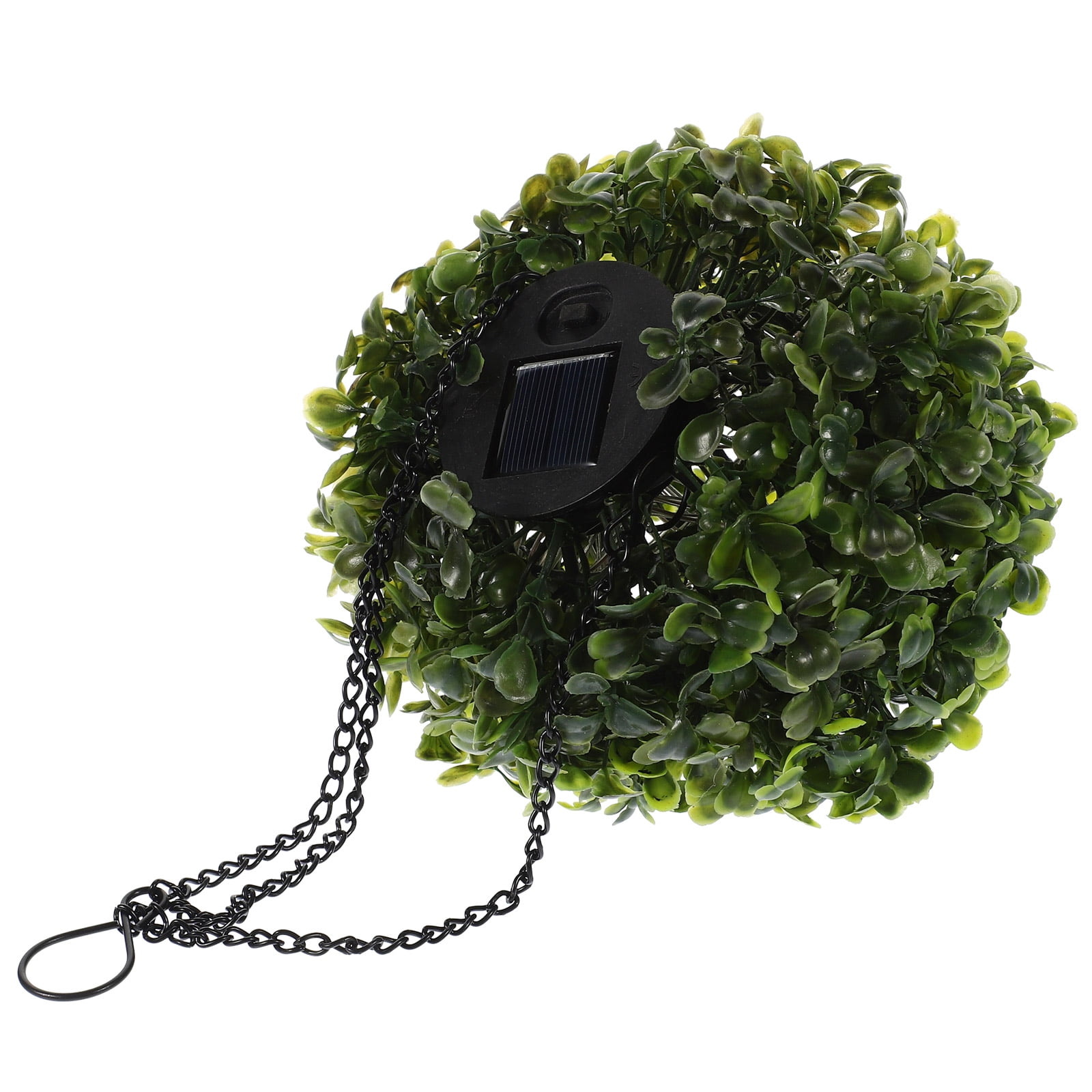 WORGEOUS 5pcs LED Lighted Artificial Plant Topiary Ball Solar Powered ...