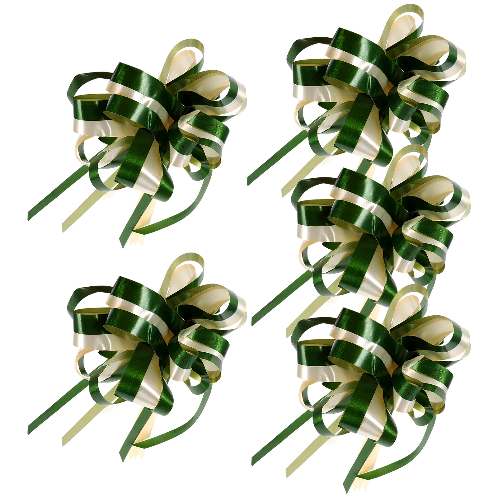 WORGEOUS 5pcs Large Pull Bows Wedding Pull Bows Decor Indoor Outdoor ...