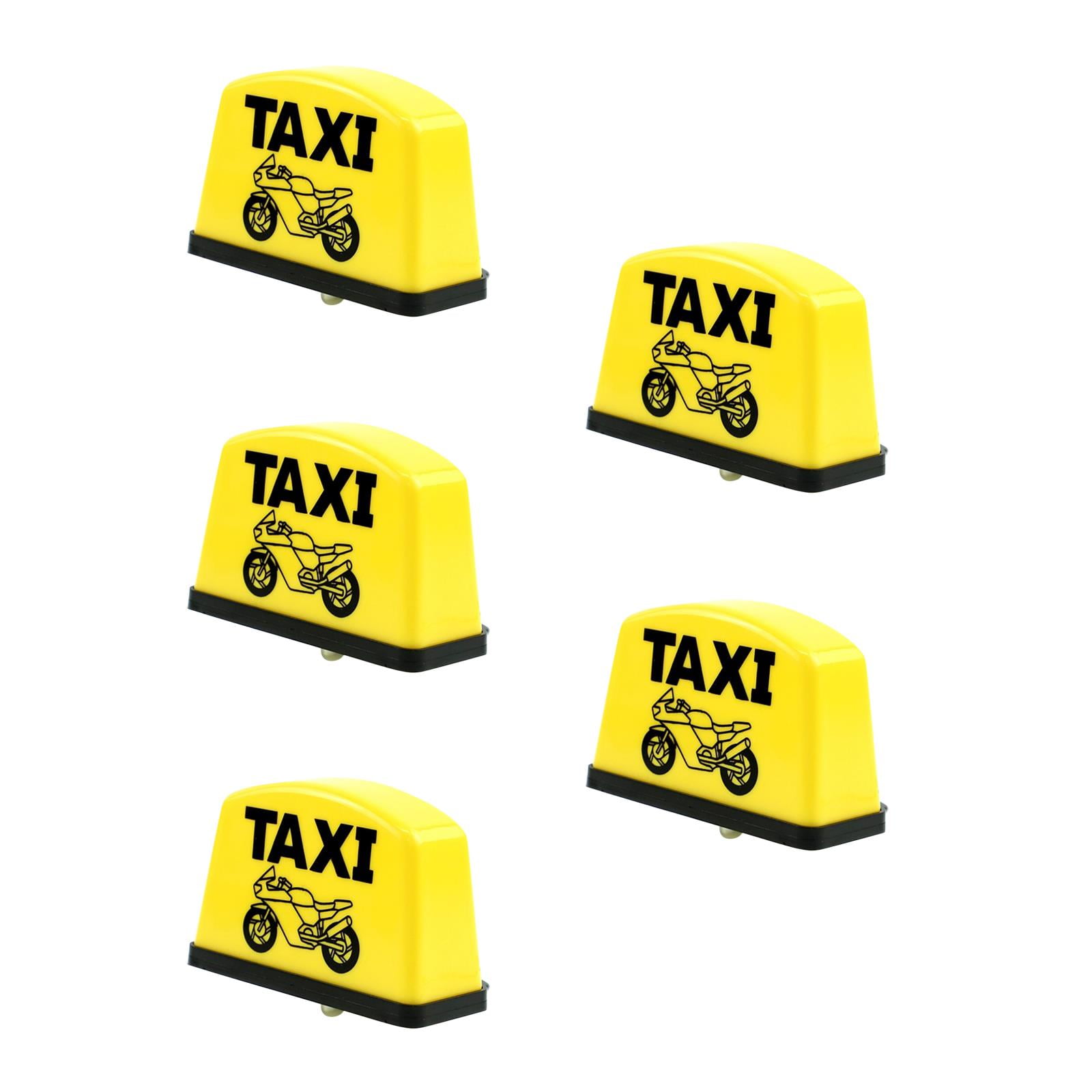 WORGEOUS 5pcs Led Car Top Light 12v Taxi Sign Cab Lights Yellow Shell ...