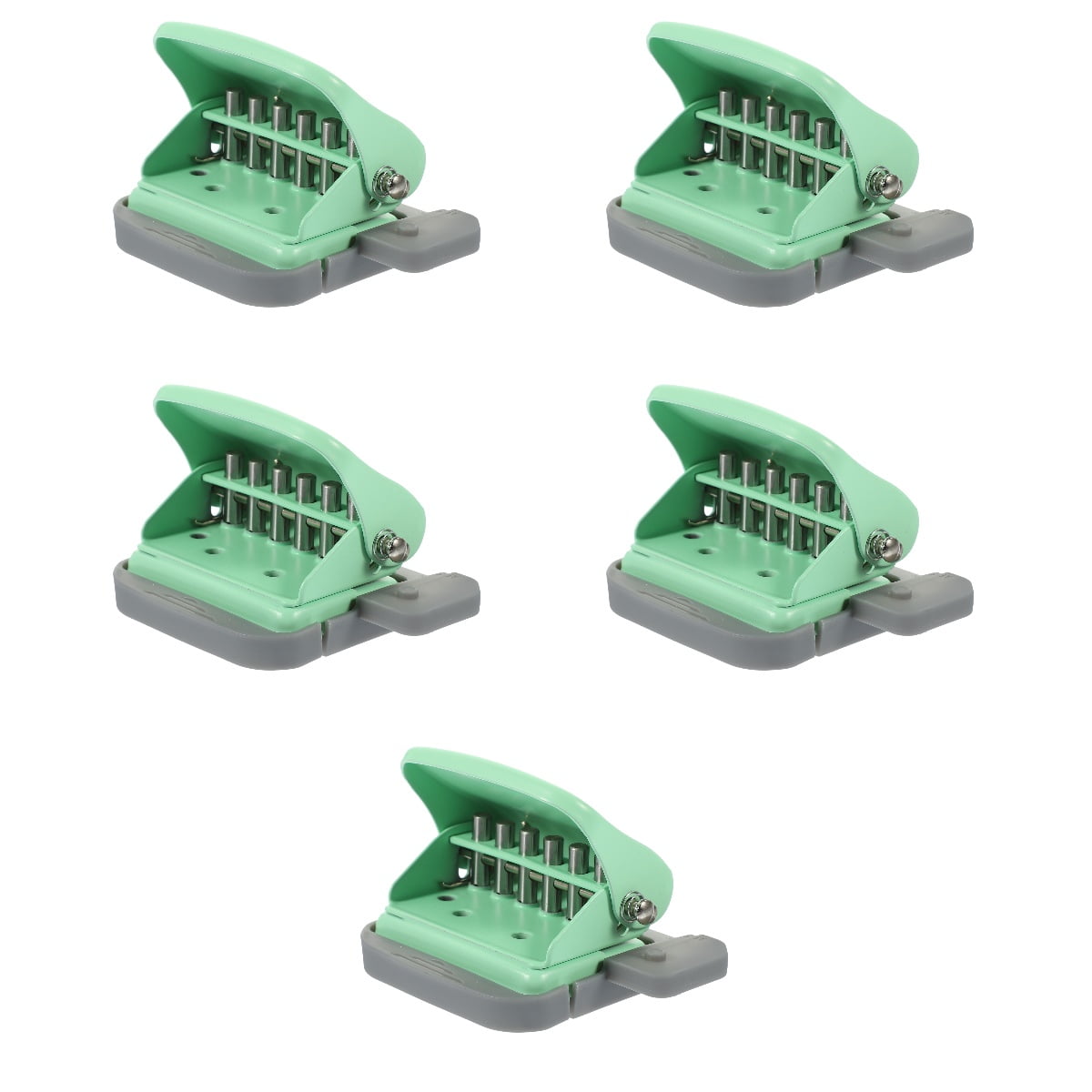 WORGEOUS 5pcs Manual Paper 6-Hole Puncher Office Loose Leaf Punch ...