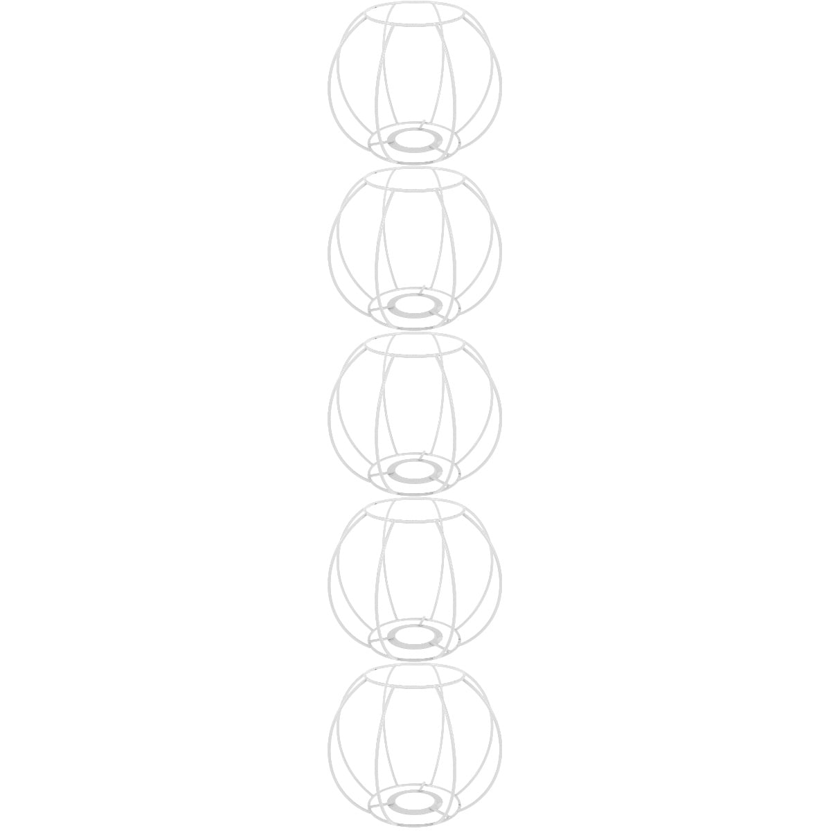 WORGEOUS 5pcs Metal Lamp Shade Frame Vintage Style Lampshade DIY Frame ...