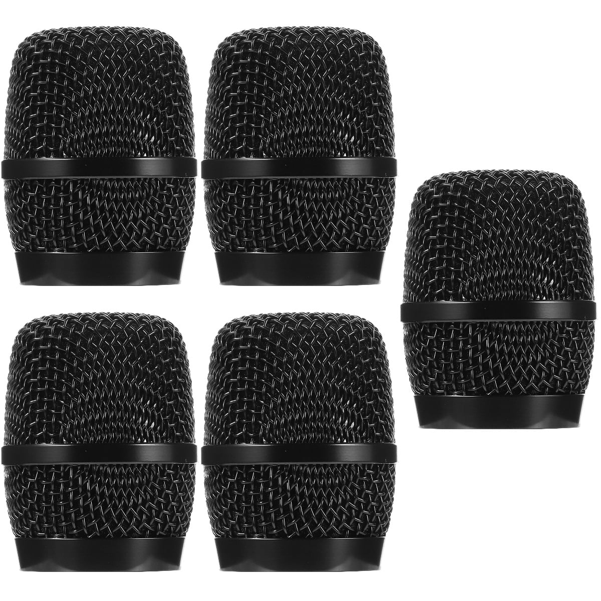 WORGEOUS 5pcs Microphone Head Replace Grille Mic Replacement Ball Head ...