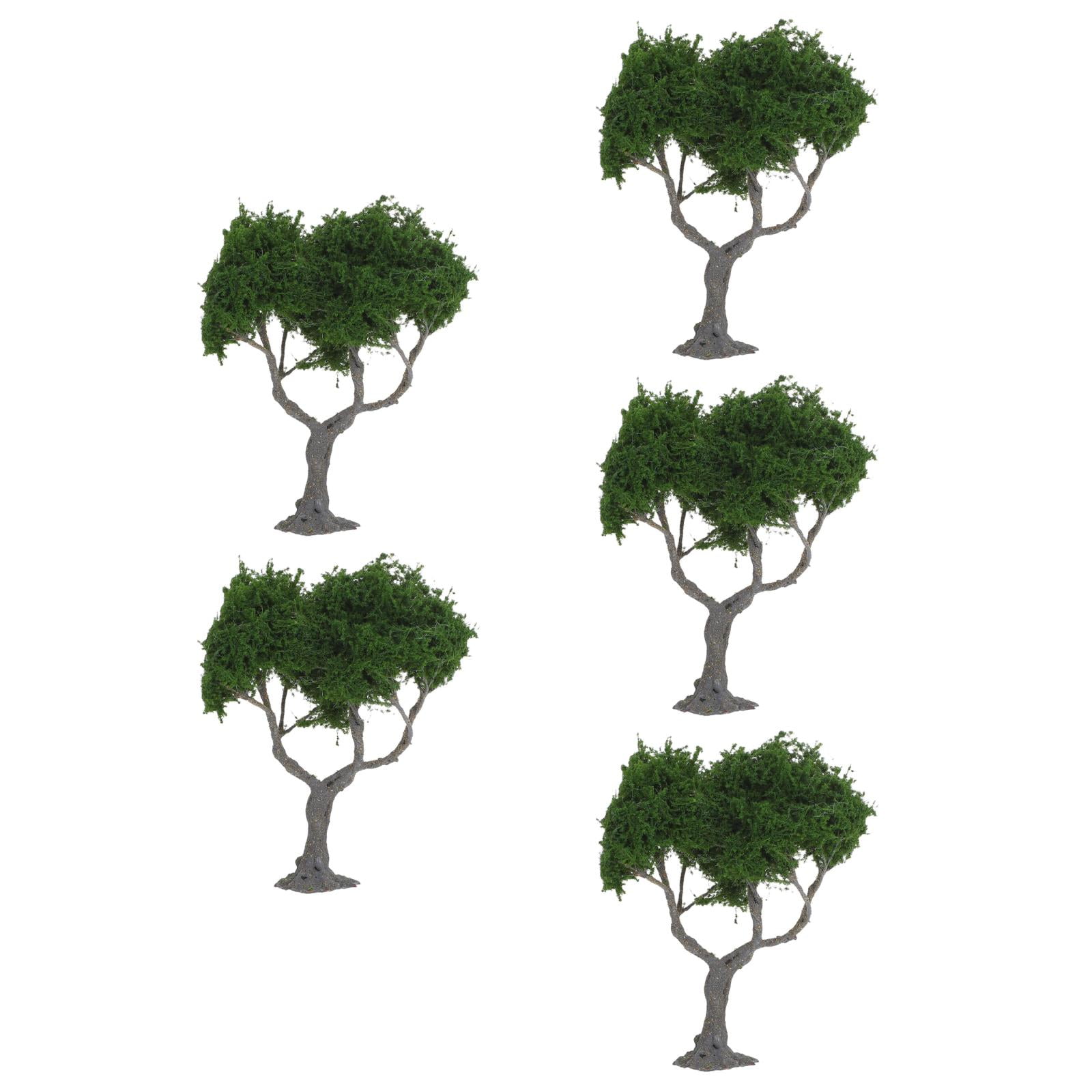 WORGEOUS 5pcs Miniature Trees For Model Train Scenery Architecture ...