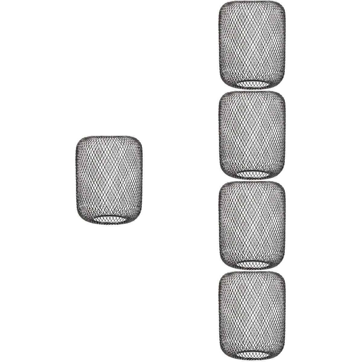 WORGEOUS 5pcs Modern Ceiling Mesh Designed Lampshade Industrial Bulb ...