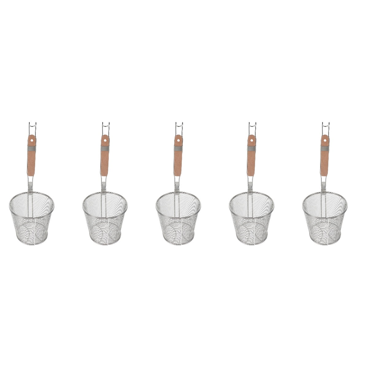 WORGEOUS 5pcs Pasta Basket Noodle Filter Spoon Basket Kitchen Mesh ...