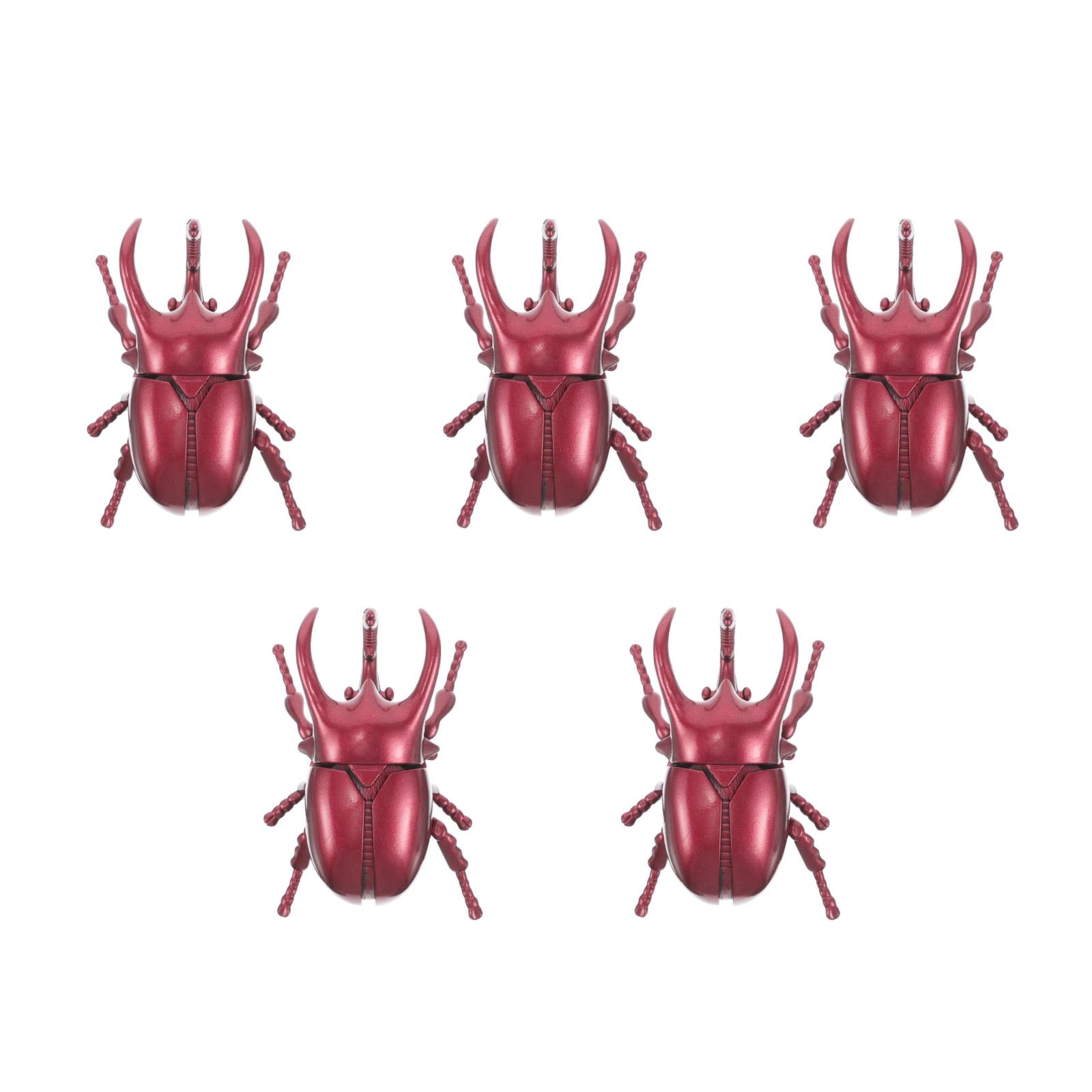 WORGEOUS 5pcs Realistic Fake Insect Model Wind Up Beetle Party Favor ...