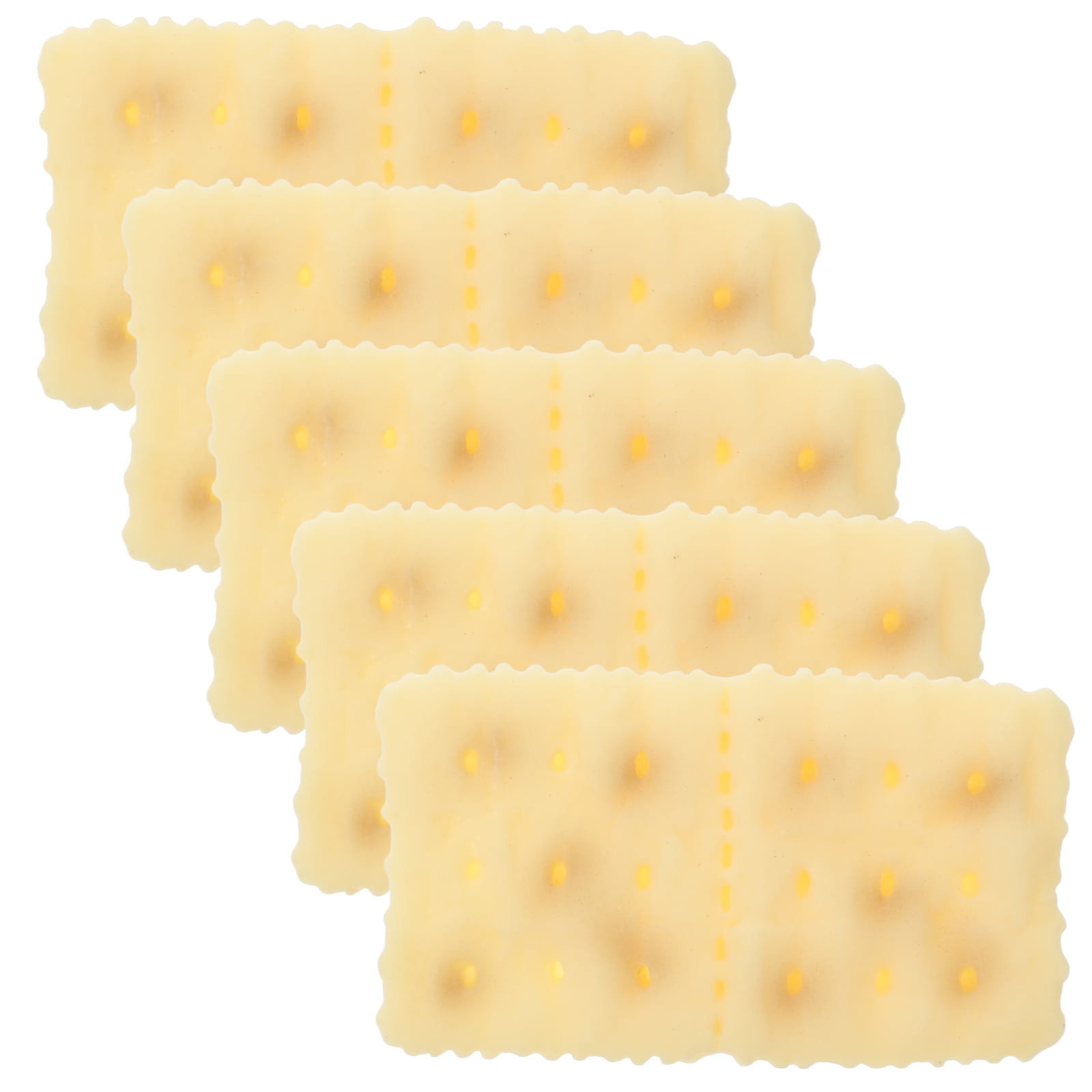WORGEOUS 5pcs Realistic Soda Crackers Fake Food Dessert Models For ...