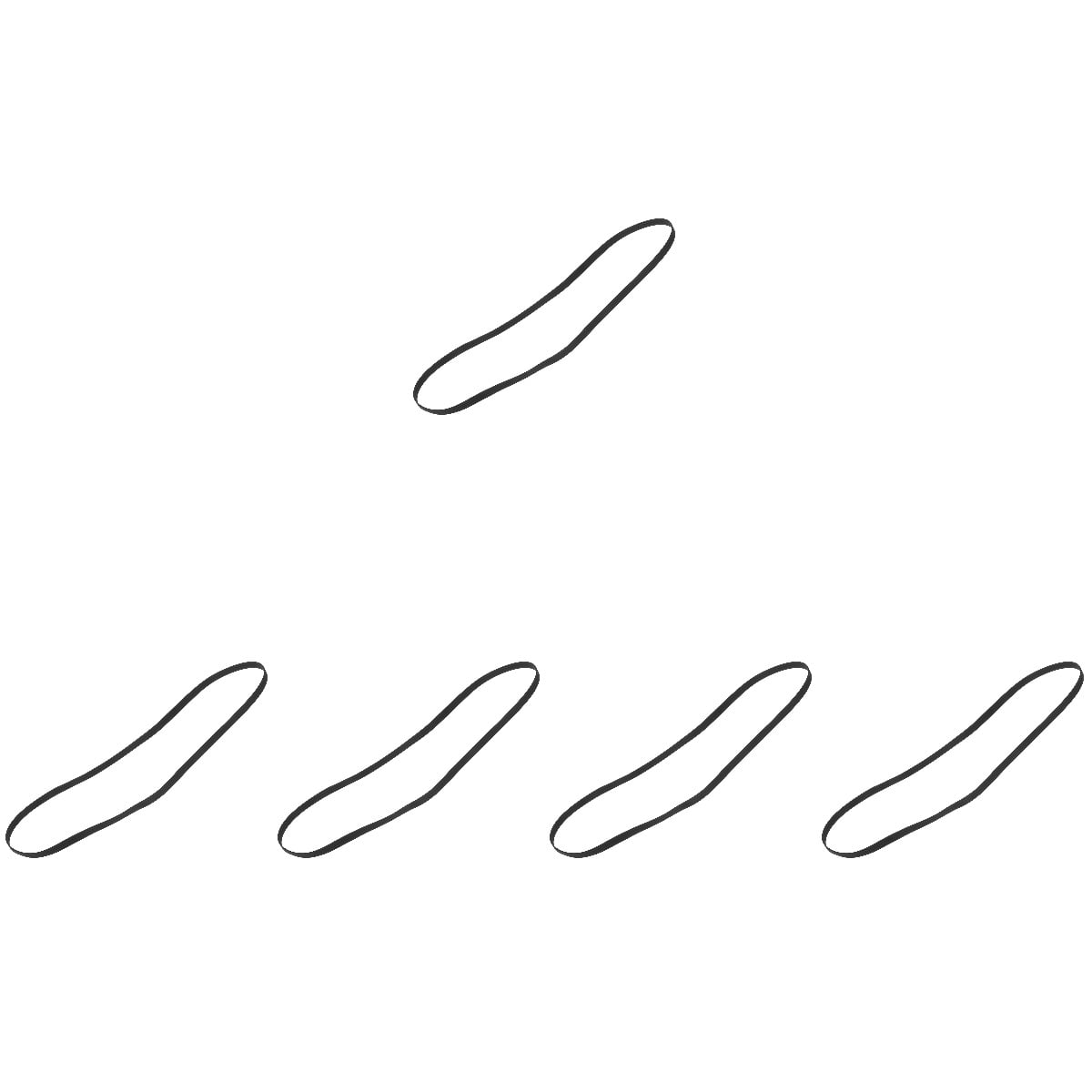 WORGEOUS 5pcs Recorder Rubber Belt Cassette Player Maintenance Belt ...