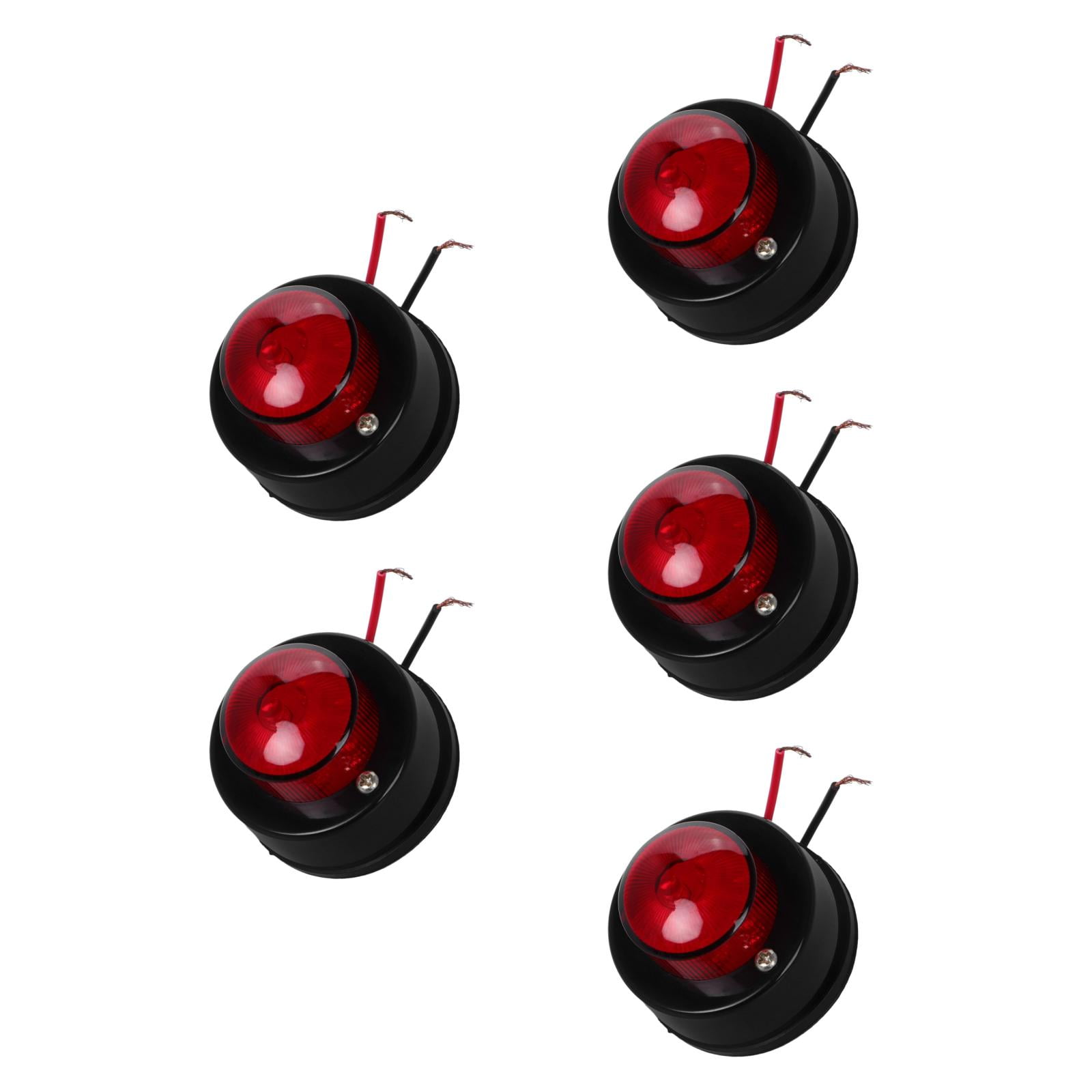 WORGEOUS 5pcs Round Red Led Warning Light Industrial Emergency Rotating ...