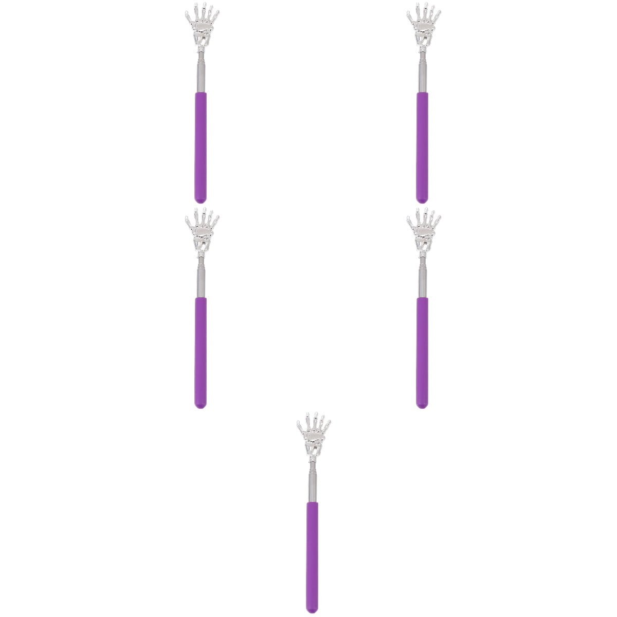 WORGEOUS 5pcs Stainless Steel Back Scratcher Retractable Skeleton Hand ...