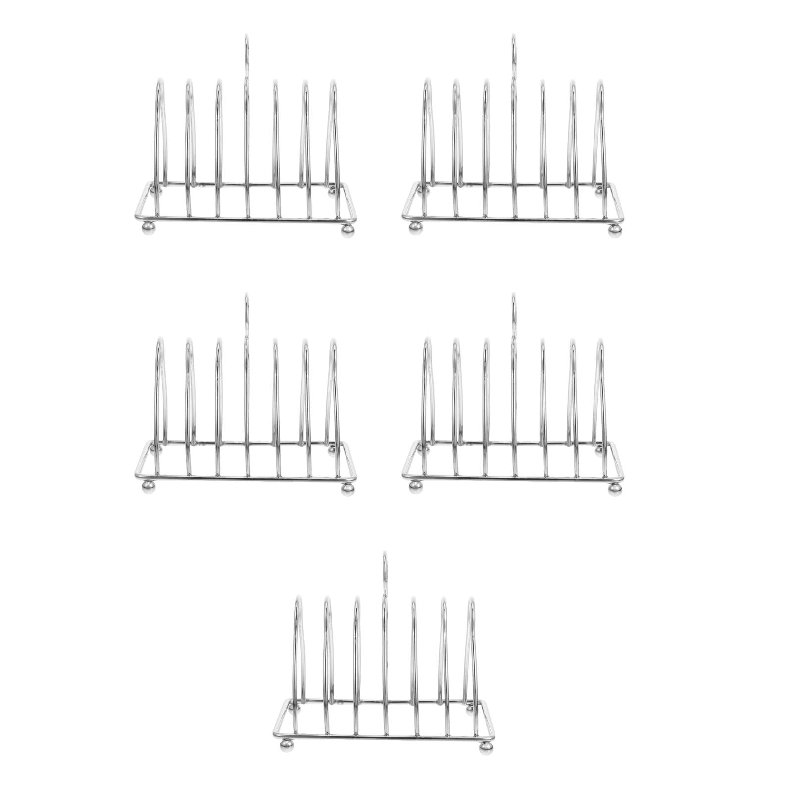 WORGEOUS 5pcs Stainless Steel Bread Shelf Stand Toast Stand Tabletop ...