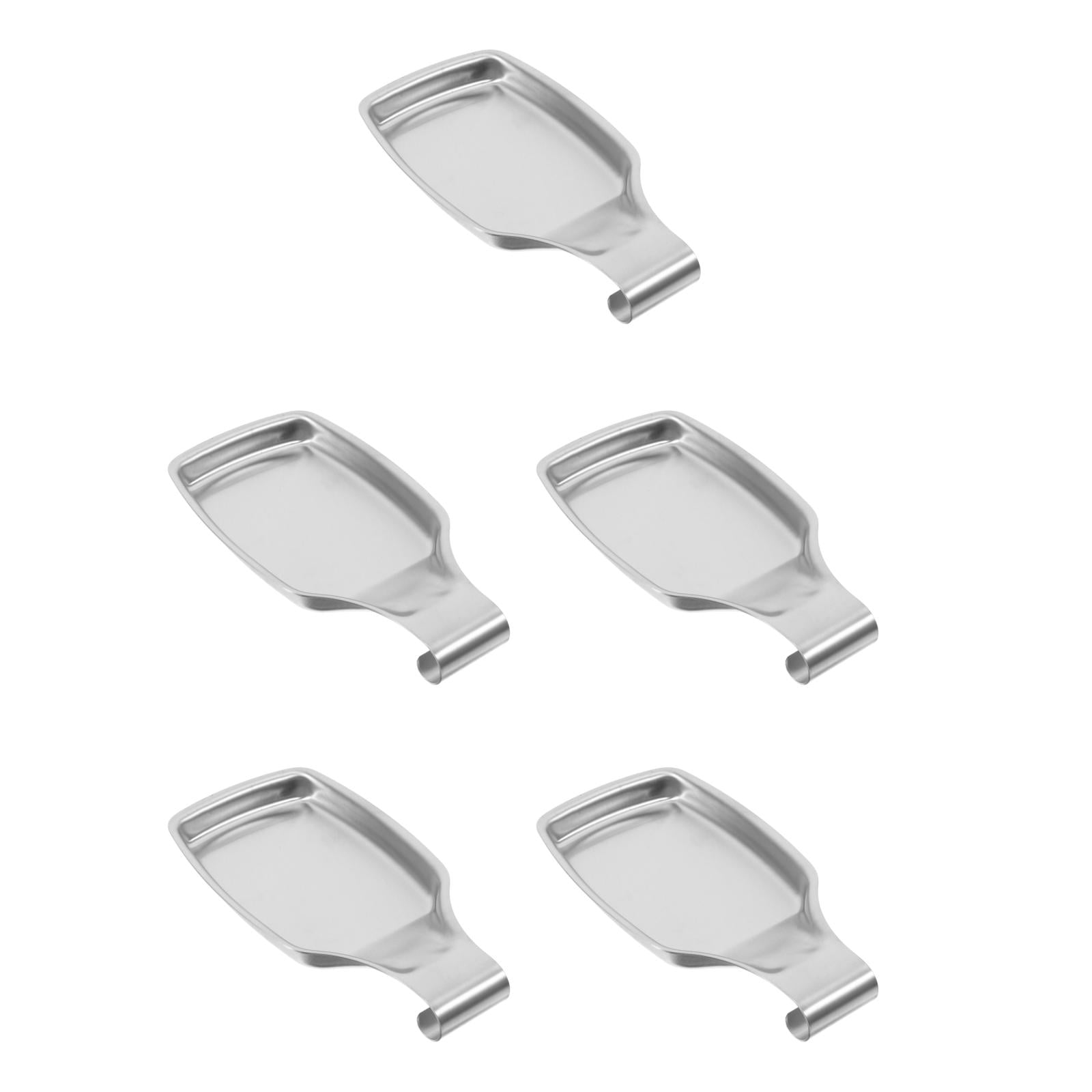 WORGEOUS 5pcs Stove Top Spoon Rest Stainless Steel Spoon Holder With ...