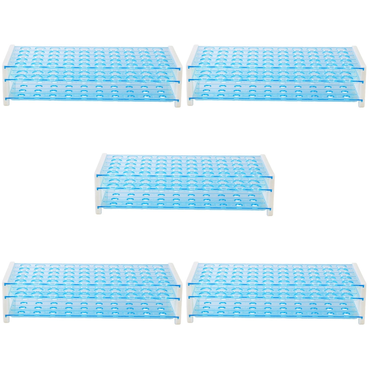 WORGEOUS 5pcs Test Tubes Holder Sampling Tube Rack Reusable Testing ...