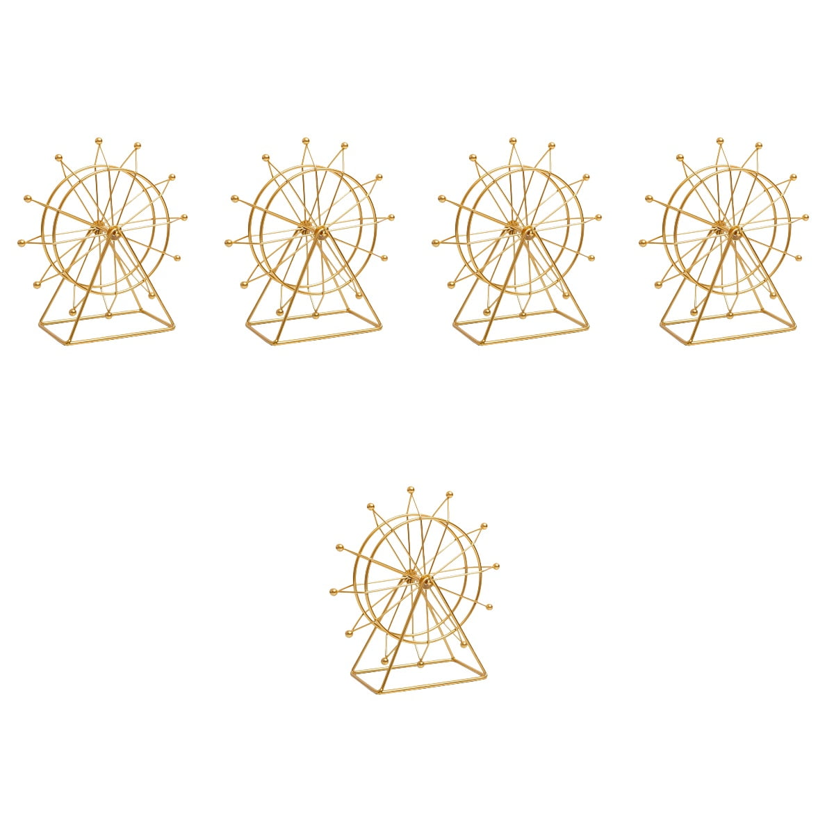 WORGEOUS 5pcs Unique Ferris Wheel Statue Iron Ferris Wheel Ornament ...