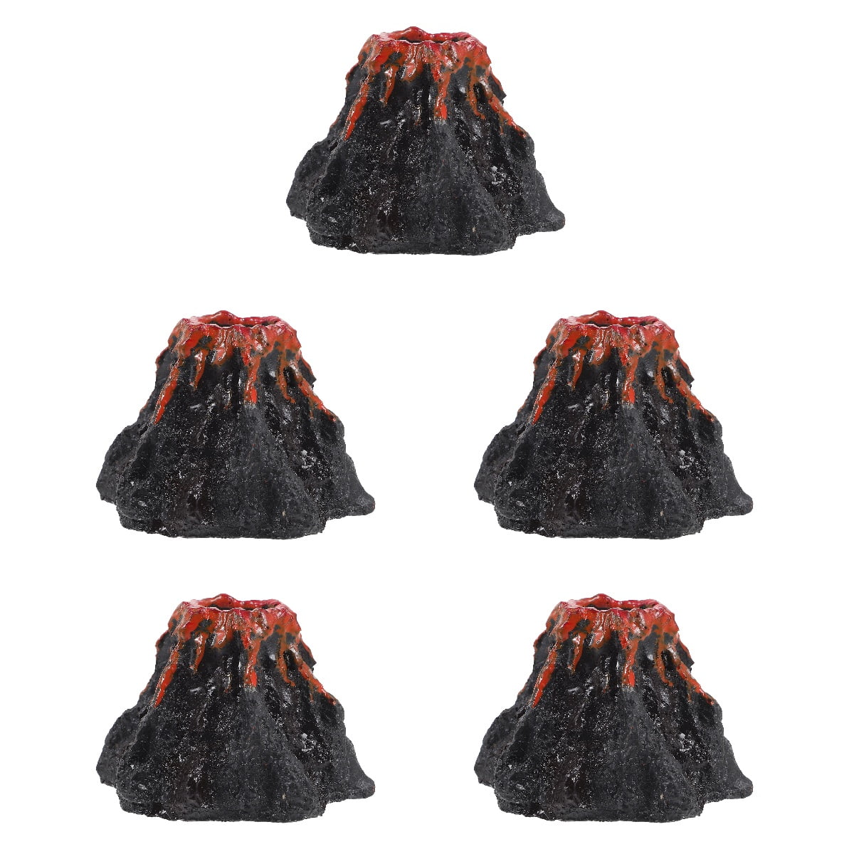 WORGEOUS 5pcs Volcano Statue Decor Garden Volcano Decor Miniature ...