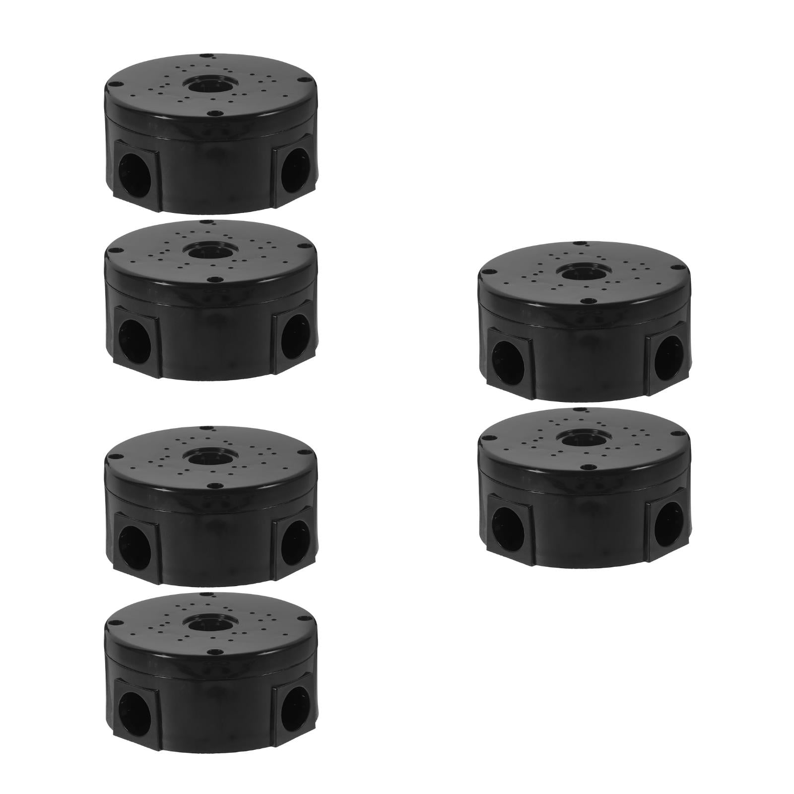 WORGEOUS 6 PCS Round Junction Box Waterproof Dustproof Plastic Project ...