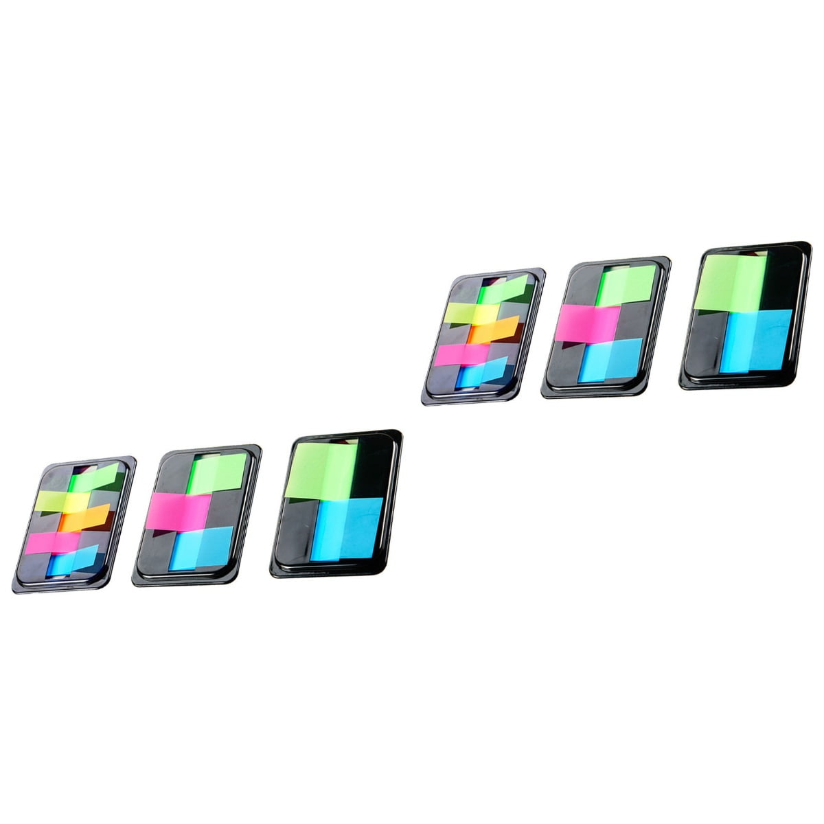 WORGEOUS 6 Packs Creative Page Markers Colored Tabs Flags Sticky Memo ...