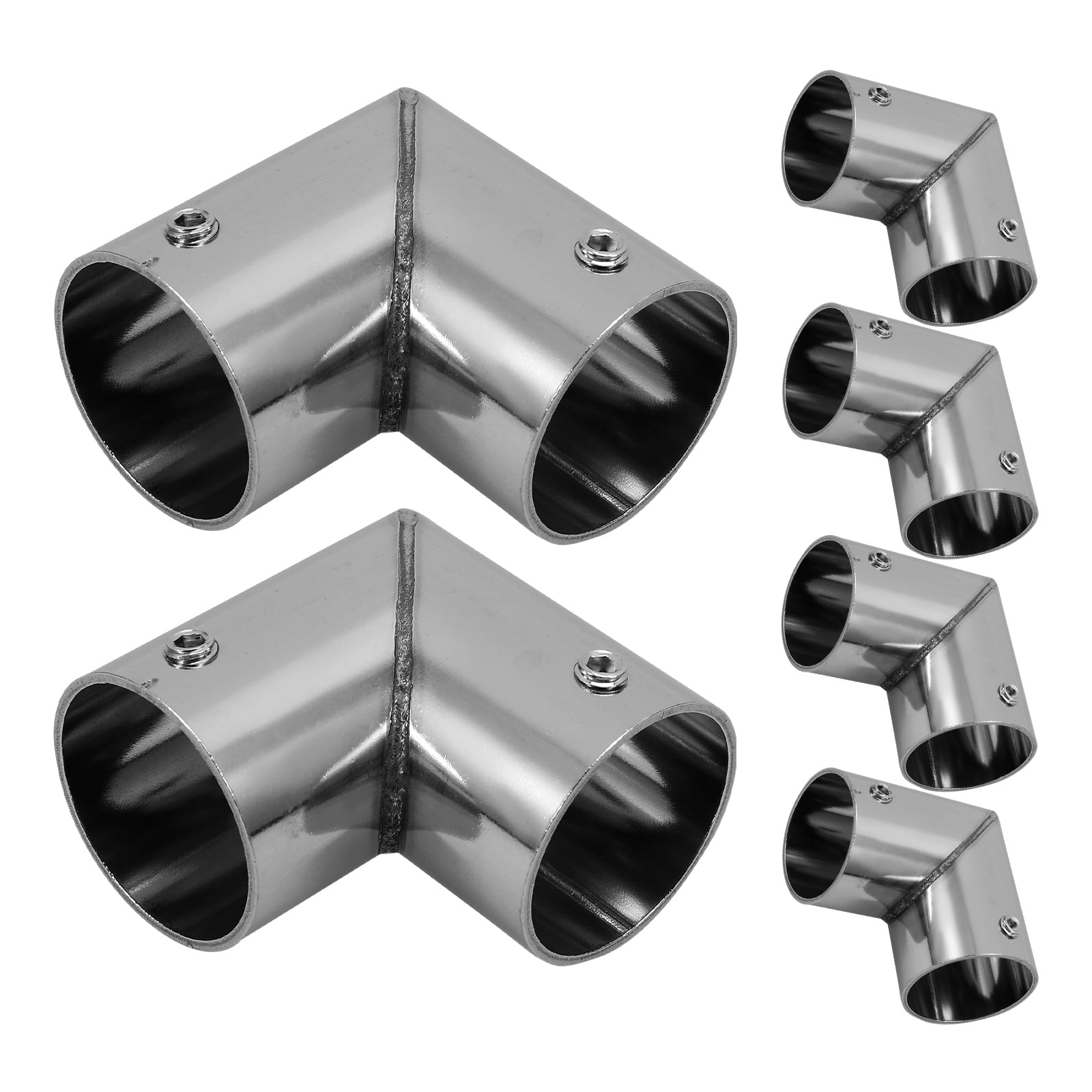 WORGEOUS 6 Pcs 90 Degree Clamp No Drill Curtain Rod Brackets Hose ...