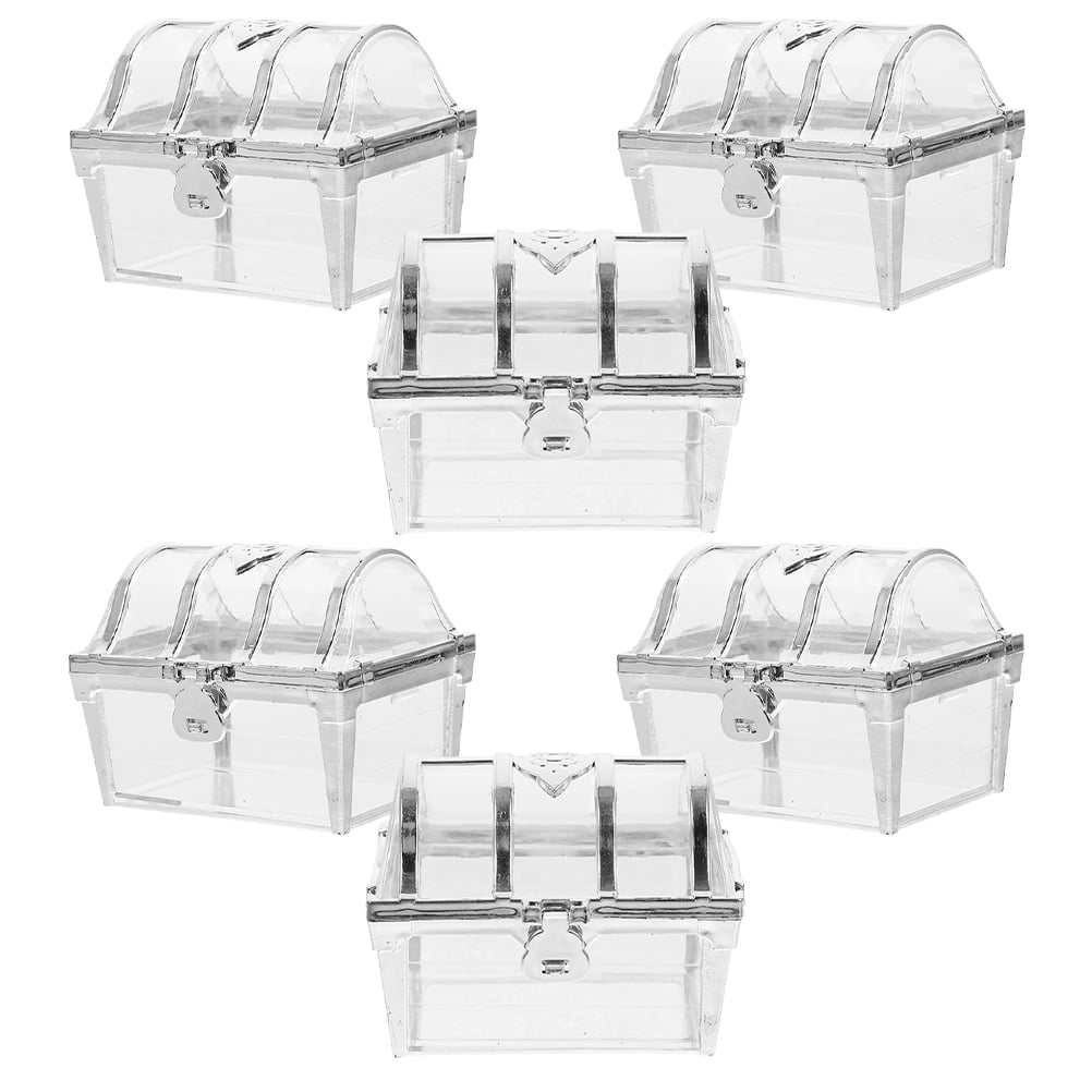 WORGEOUS 6 Pcs Accessories Statues Red Slider Treasure Chest Candy Box ...