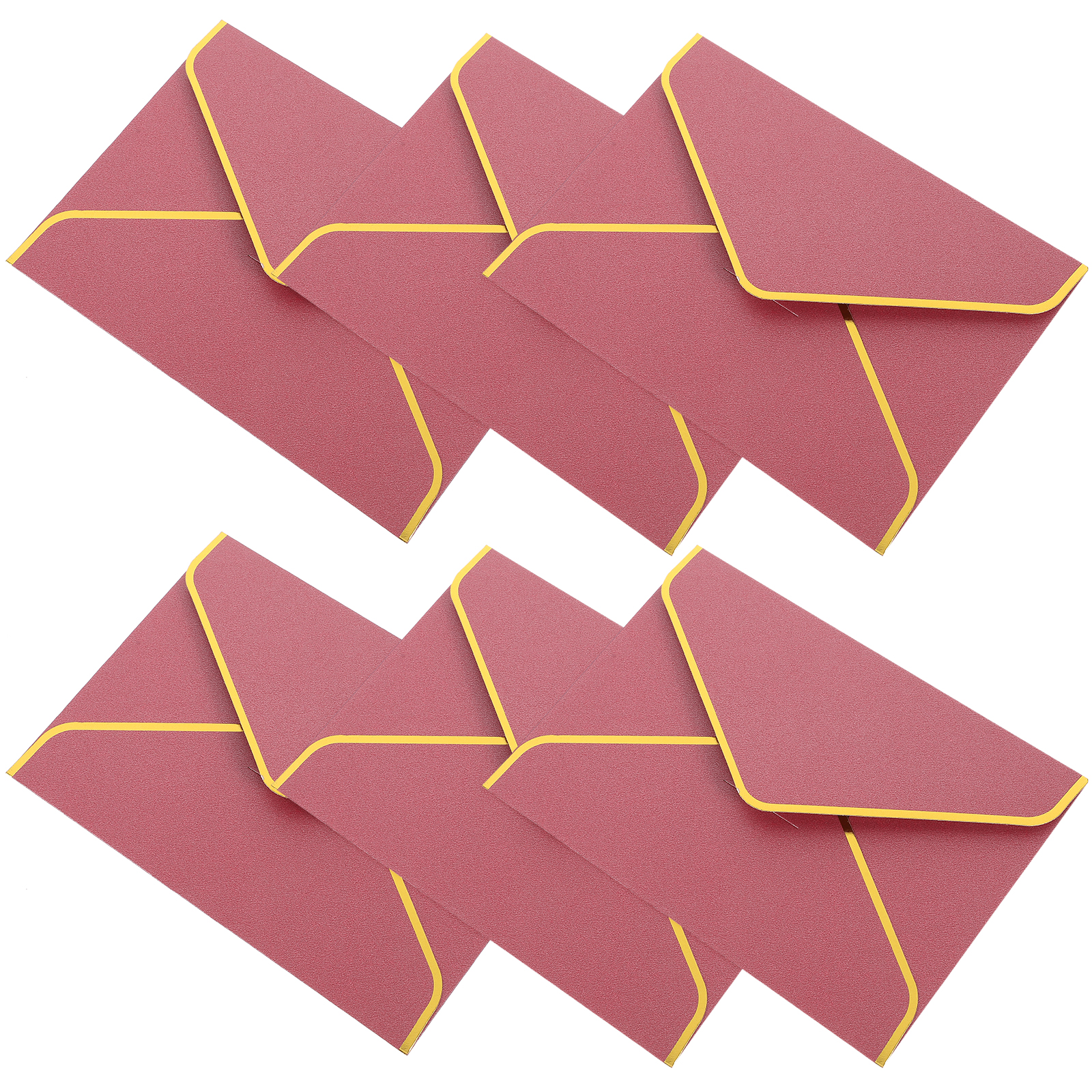 WORGEOUS 6 Pcs Cash Envelopes Card Cards Invitation Rose Gold Wedding ...