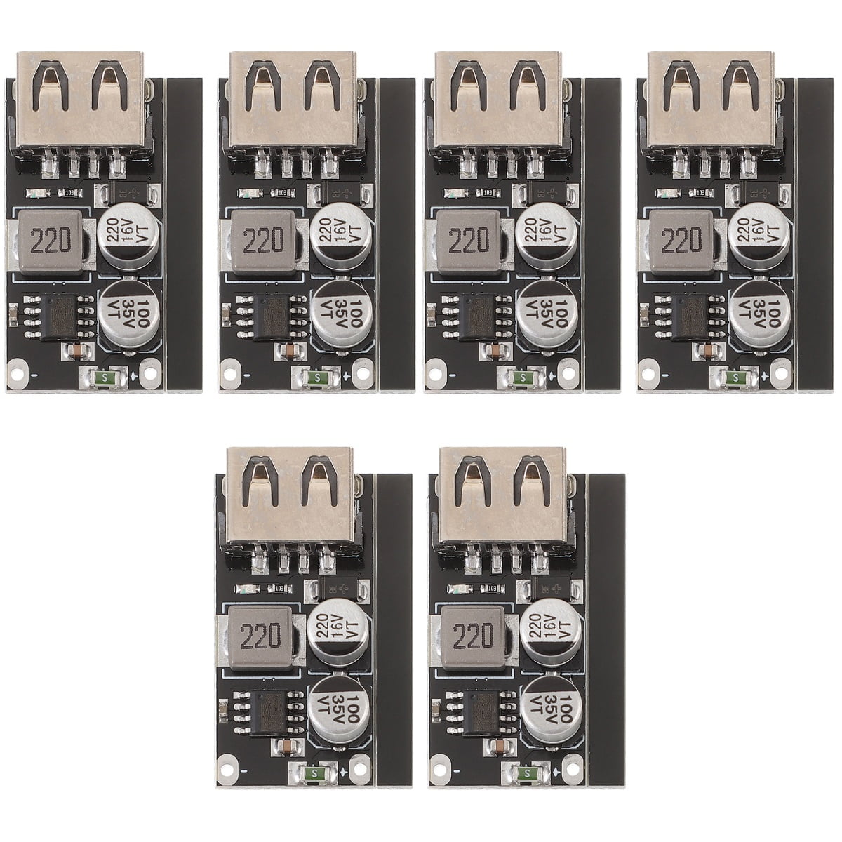 WORGEOUS 6 Pcs DC-DC Voltage Regulator USB 3.0 Boost Converter DC To DC ...