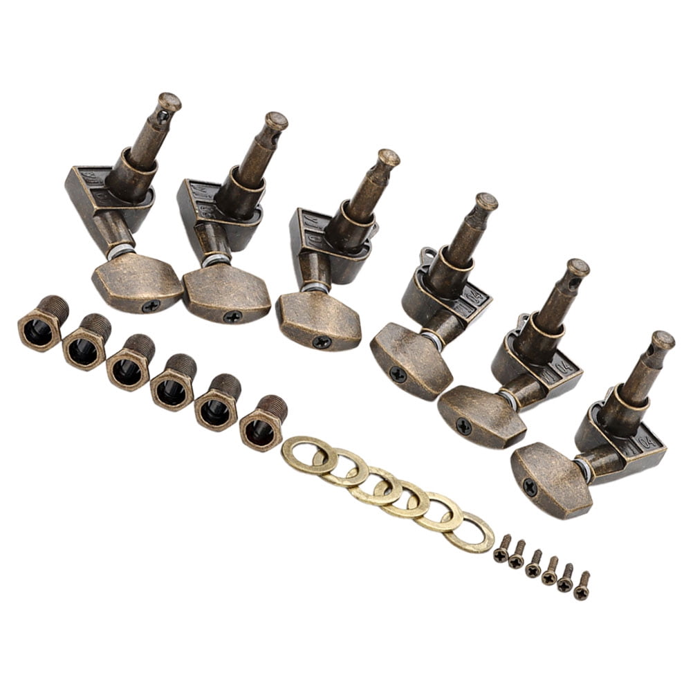 WORGEOUS 6 Pcs Electric Guitar Helmet Combination Lock Bronze Strings ...