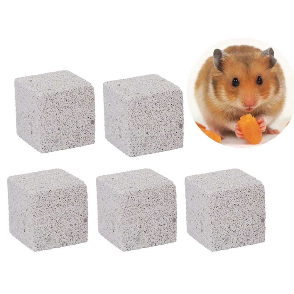 WORGEOUS 6 Pcs Hamster Mineral Stone Stones for Cage Playpen Small ...