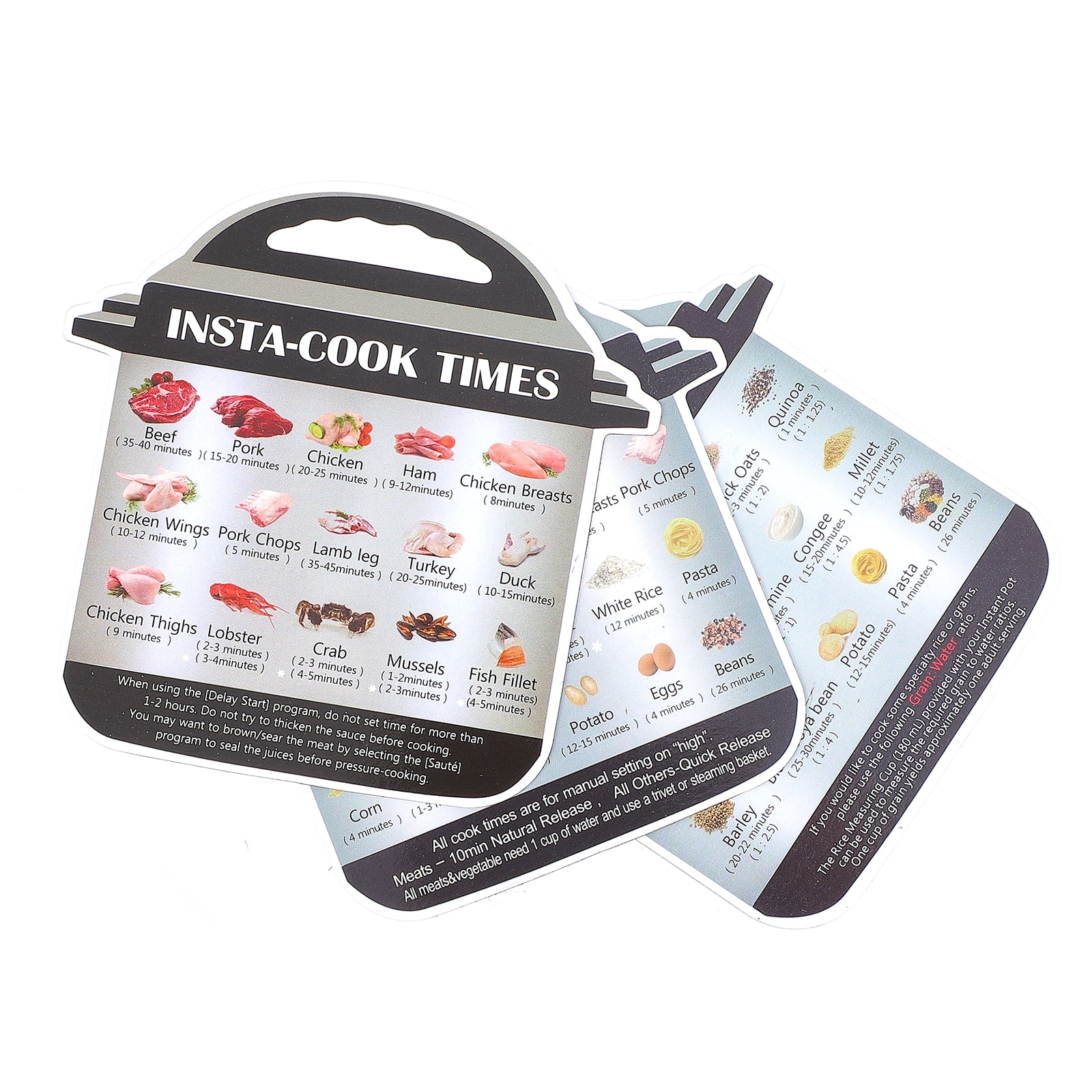 WORGEOUS 6 Pcs Instant Cooking Pot Magnetic Sheet Refrigerator Decals ...