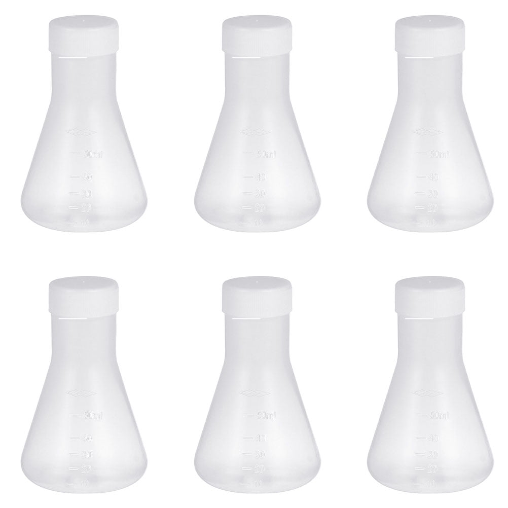 WORGEOUS 6 Pcs Test Tube Rack Plastic Erlenmeyer Flask Transparent ...